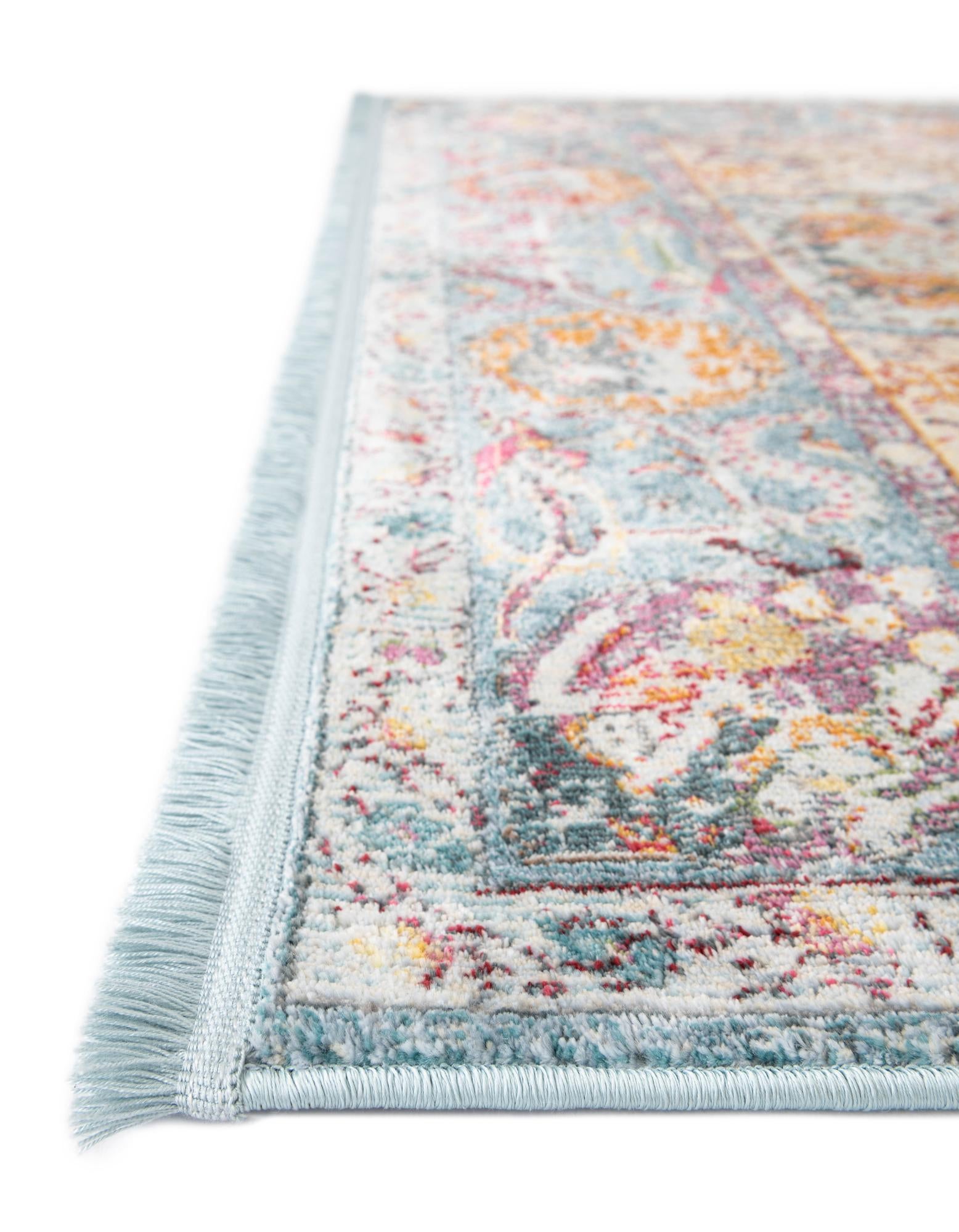 Light Blue 5' 5 x 8' Santiago Rug | Rugs.com