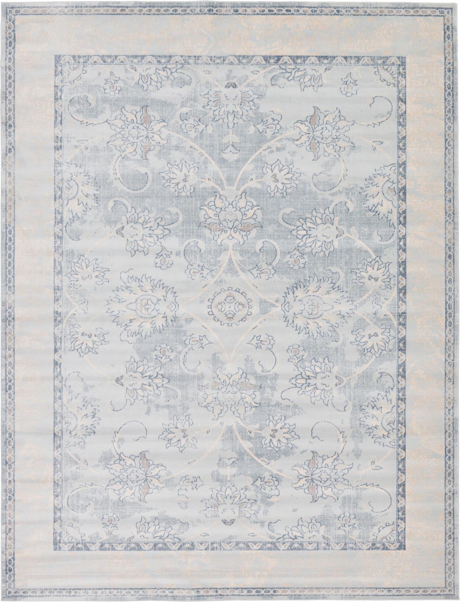 Light Blue 9' x 12' Victoria Rug | Rugs.com