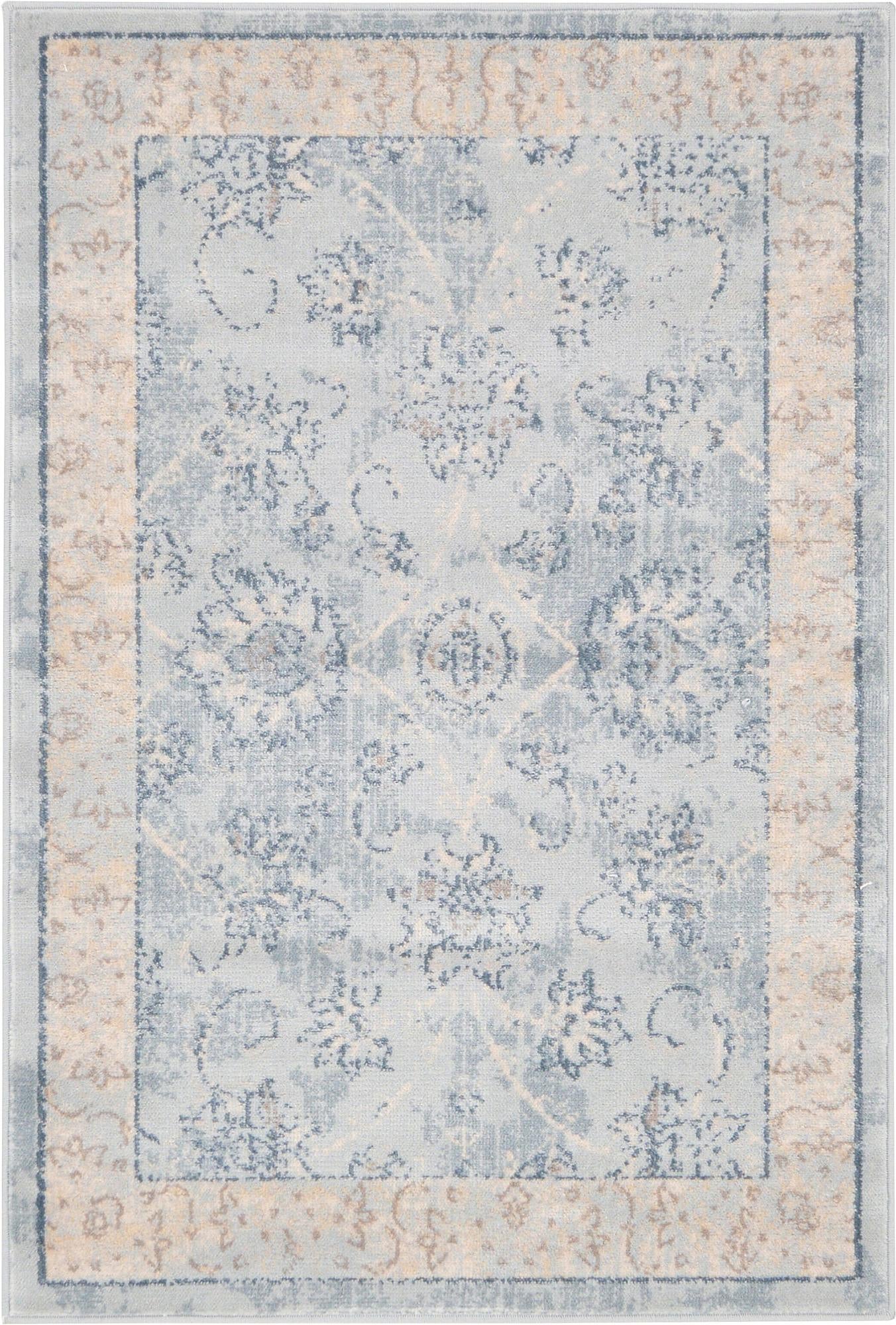Light Blue 2' 2 x 3' Victoria Rug | Rugs.com