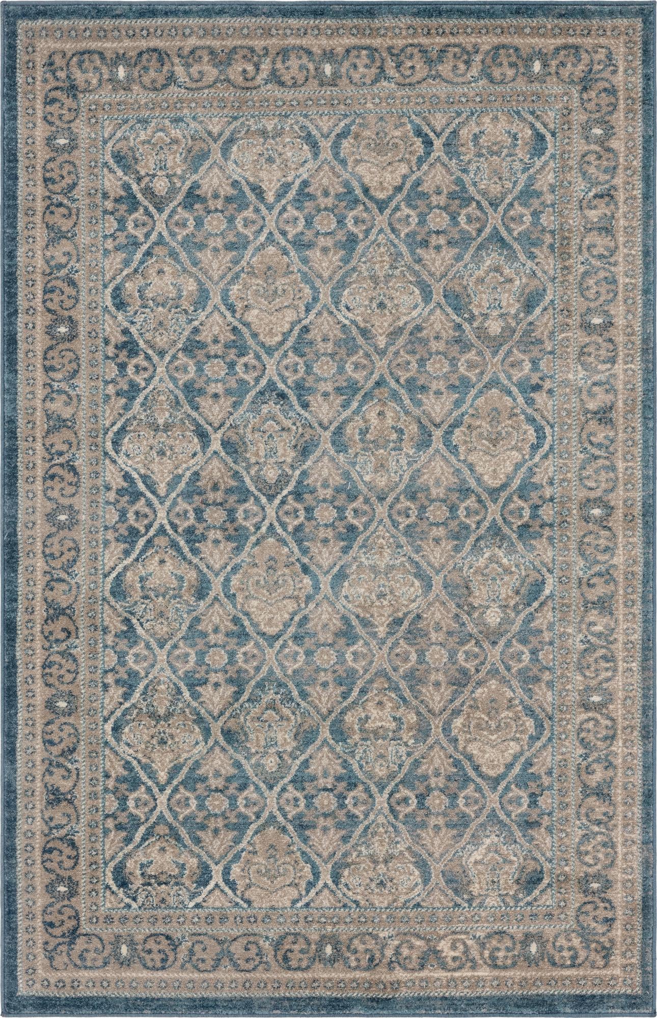 Light Blue 4' x 6' Eliora Viola Rug | Rugs.com