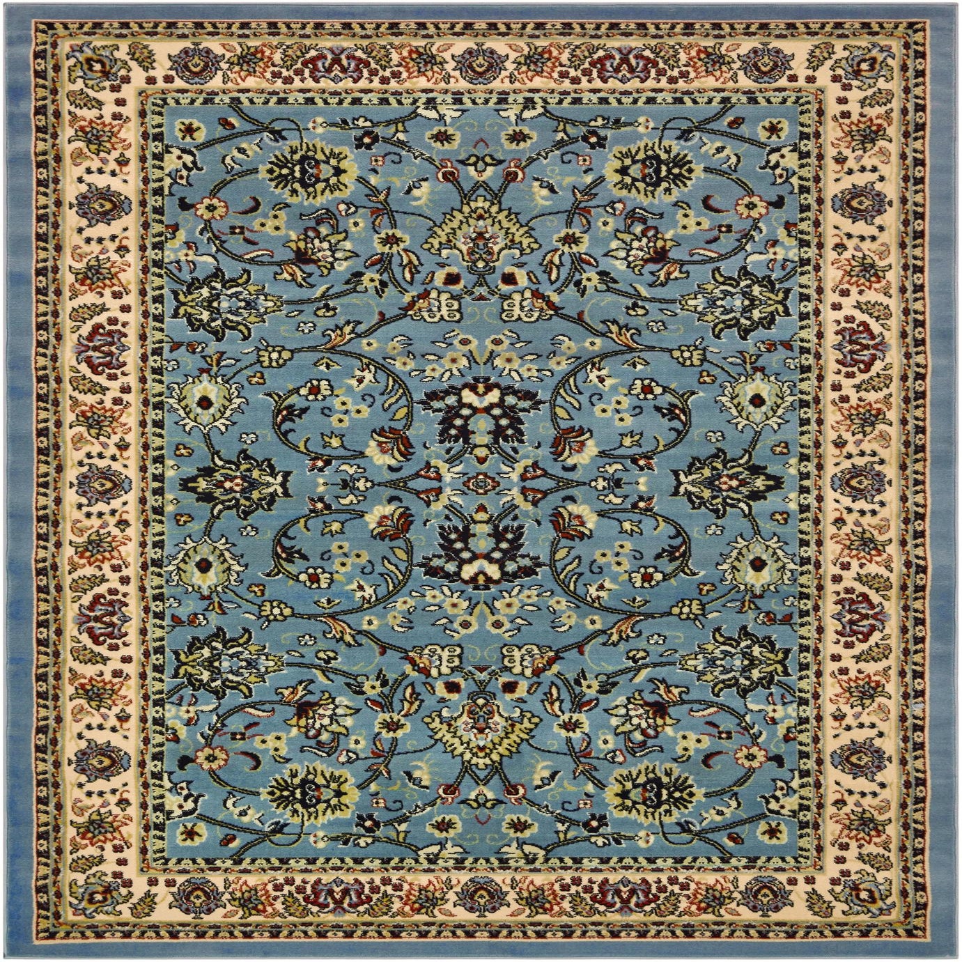 Light Blue 4' x 6' Yasmin Rug | Rugs.com
