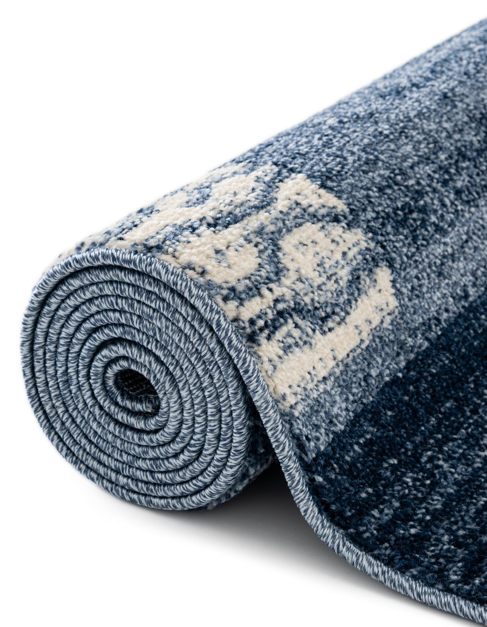 Light Blue 6' x 6' Angelica Round Rug | Rugs.com