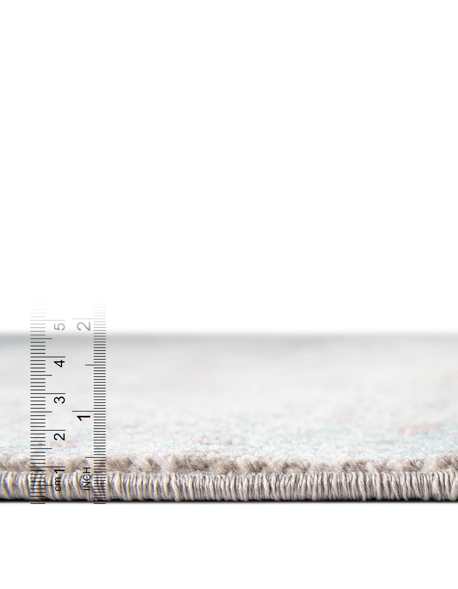Light Blue 2' 7 x 10' Modern Classical Runner Rug | Rugs.com