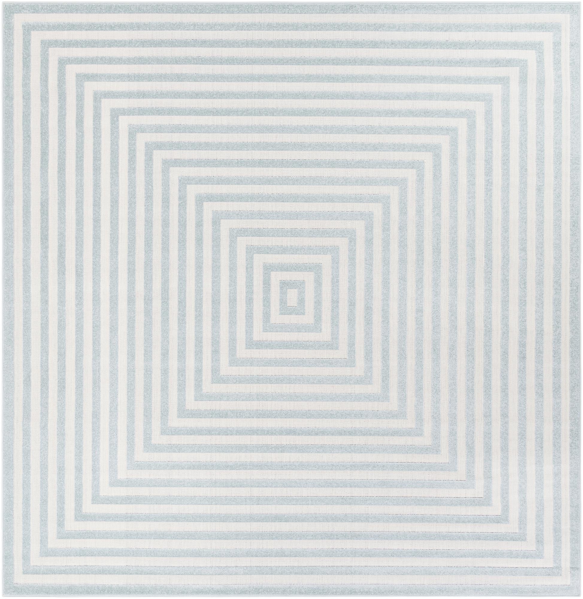 Light Blue 10' x 10' Sabrina Soto Indoor / Outdoor Square Rug | Rugs.com
