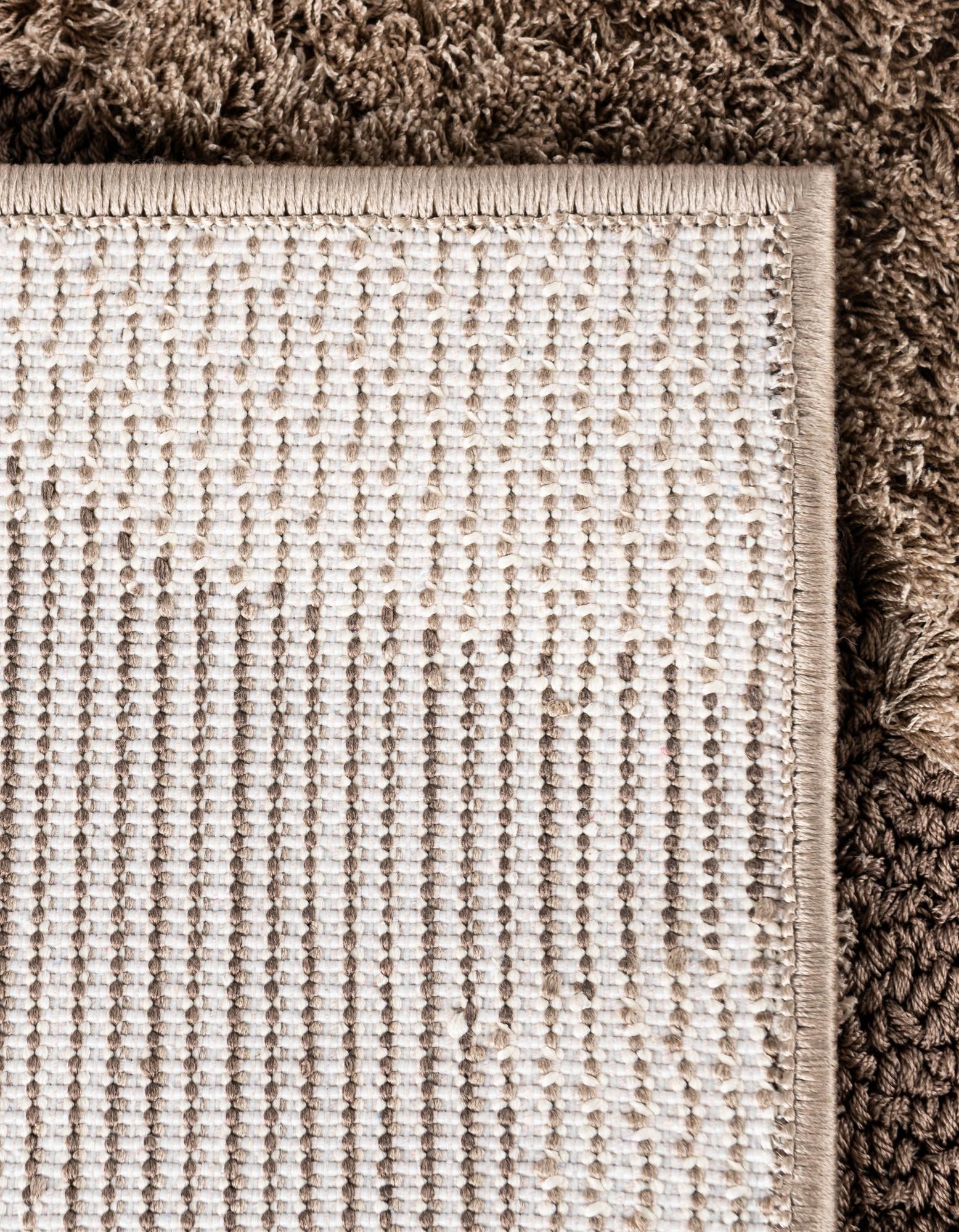 Light Brown 8' x 10' Botanical Shag Rug | Rugs.com