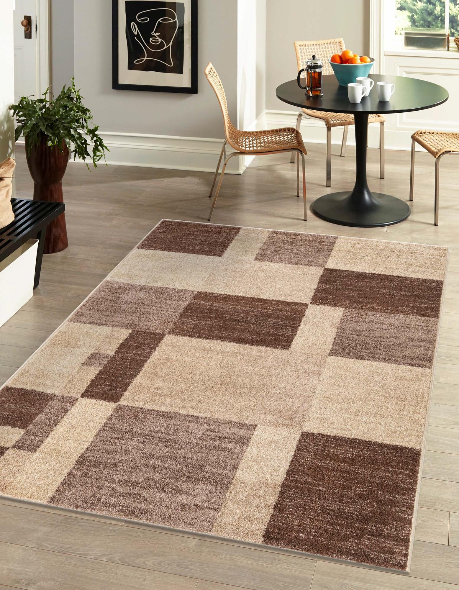Light Brown 5' x 8' Equinox Rug | Rugs.com