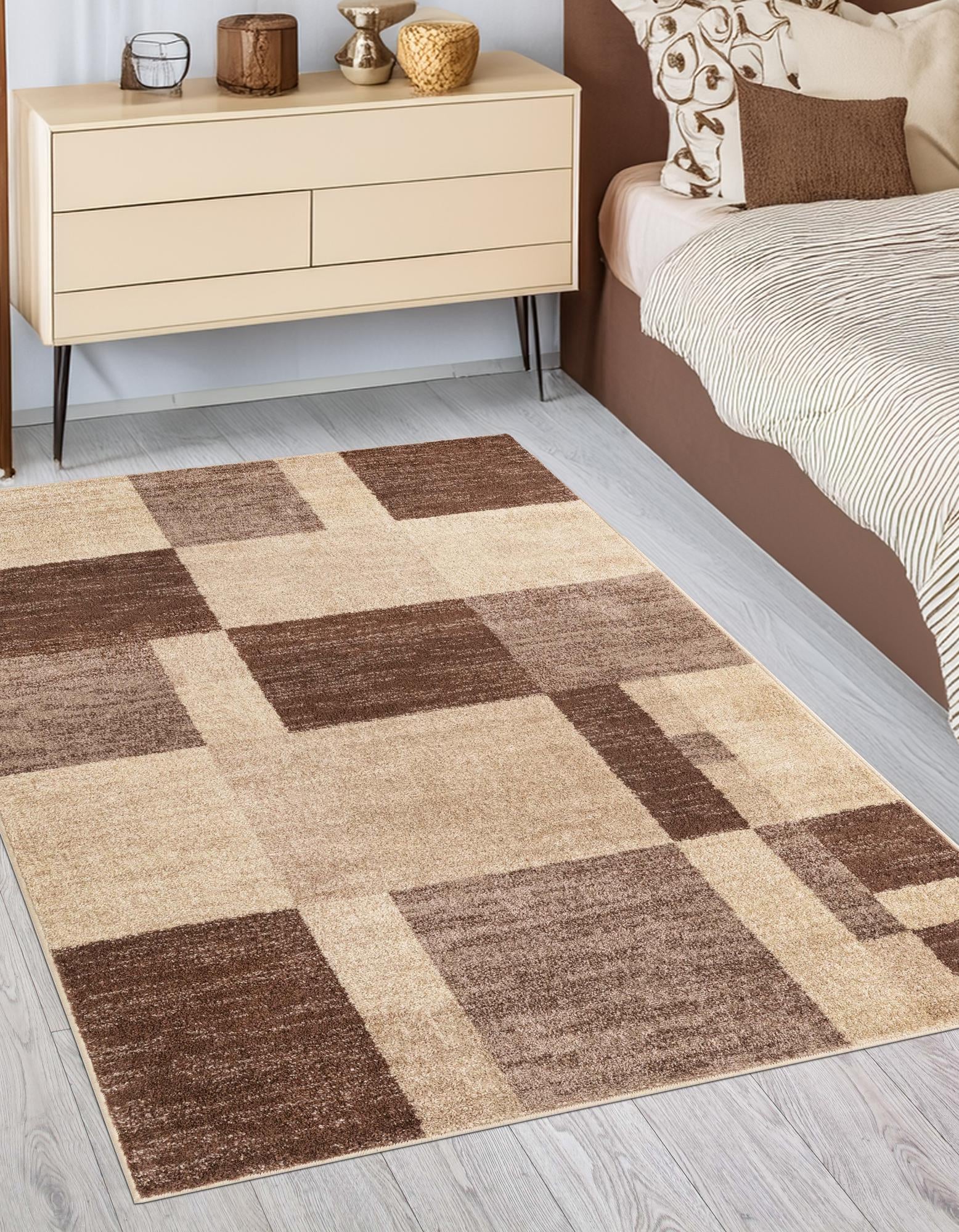 Light Brown 5' 3 x 8' Equinox Rug | Rugs.com