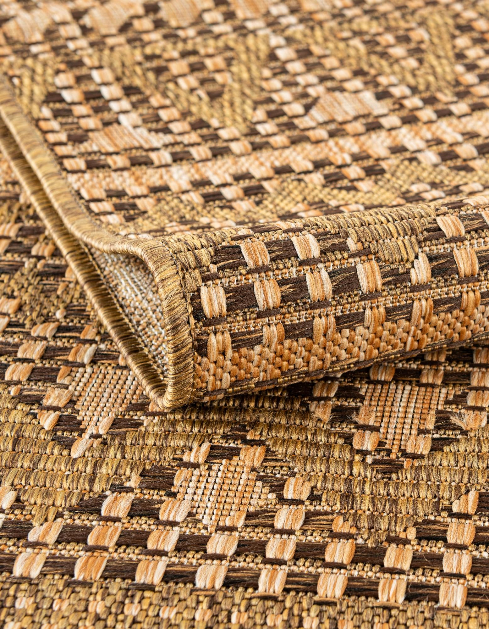 Light Brown 3' 3 x 5' Modern Indoor / Outdoor Rug | Rugs.com