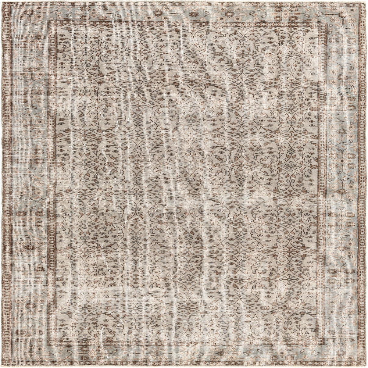 Light Brown 5' 6 x 9' 3 Ultra Vintage Wool Rug | Rugs.com