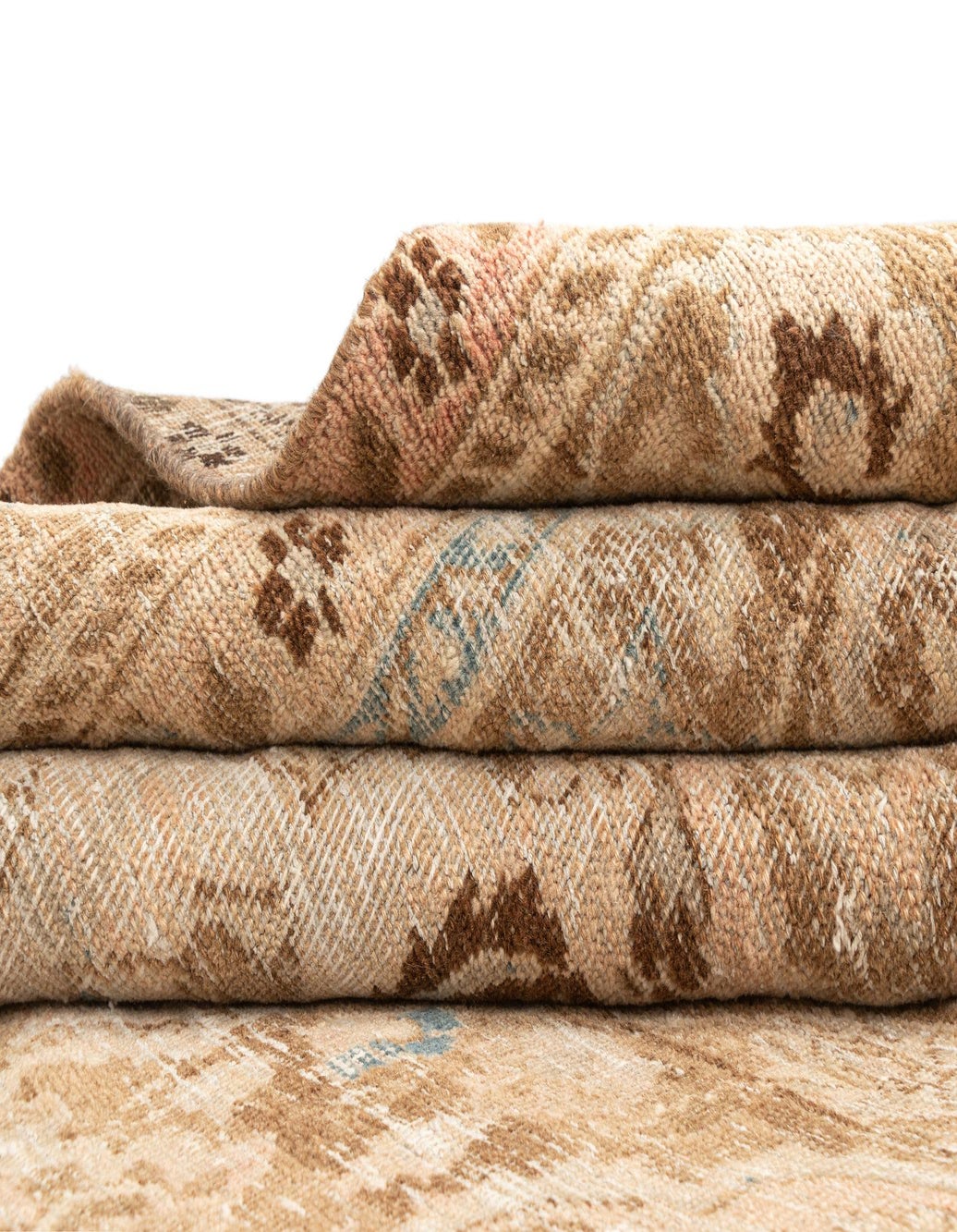 Light Brown 9' 7 x 12' 2 Vintage Wool Rug | Rugs.com