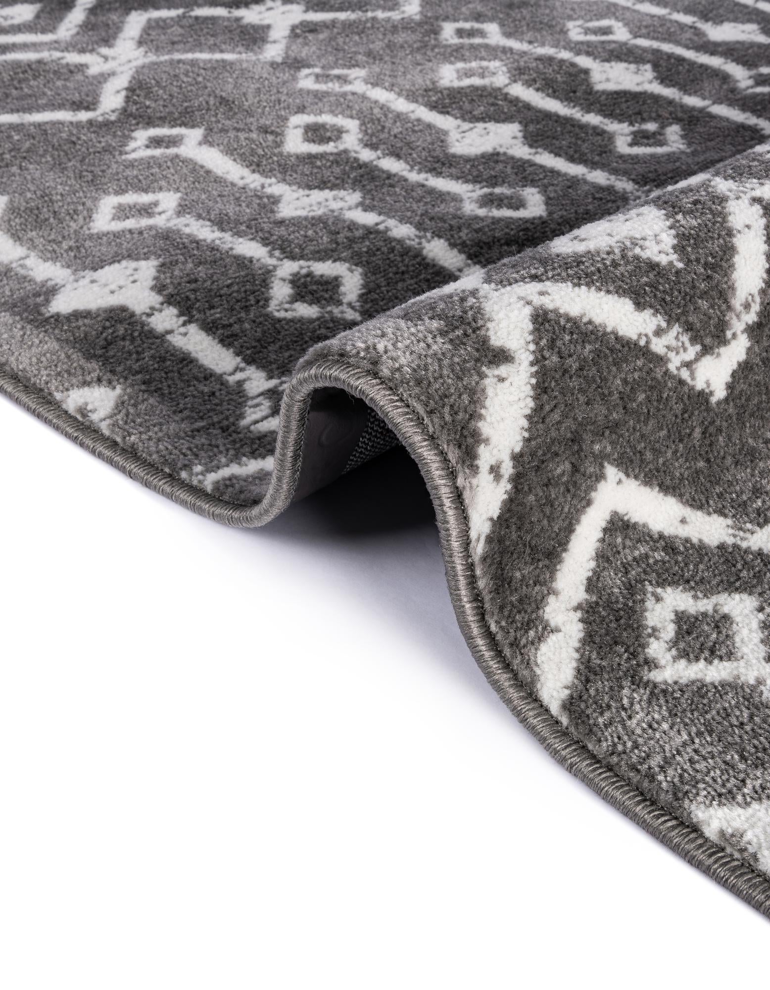 Light Gray 8' x 10' Kasbah Trellis Rug | Rugs.com