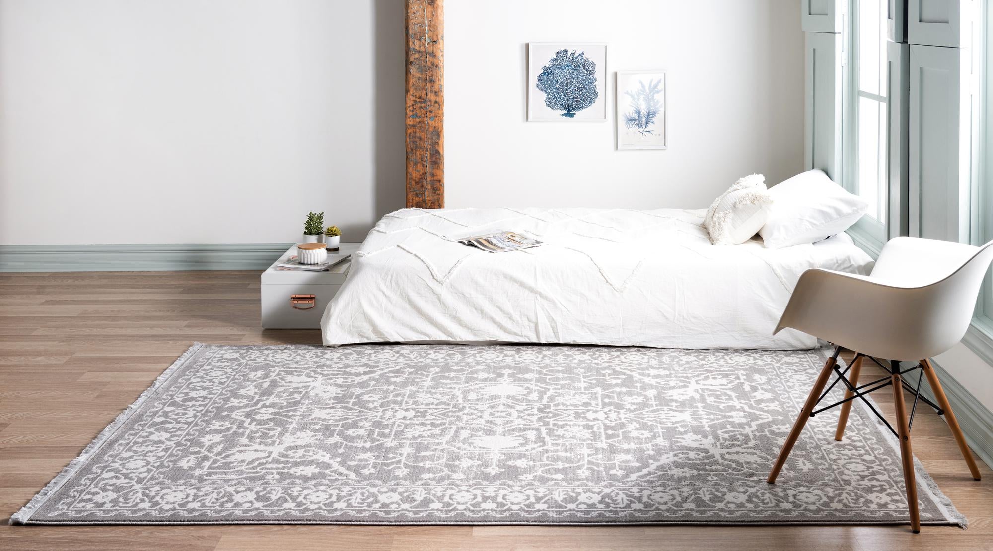 Light Gray 5' x 8' Modern Classical Rug | Rugs.com