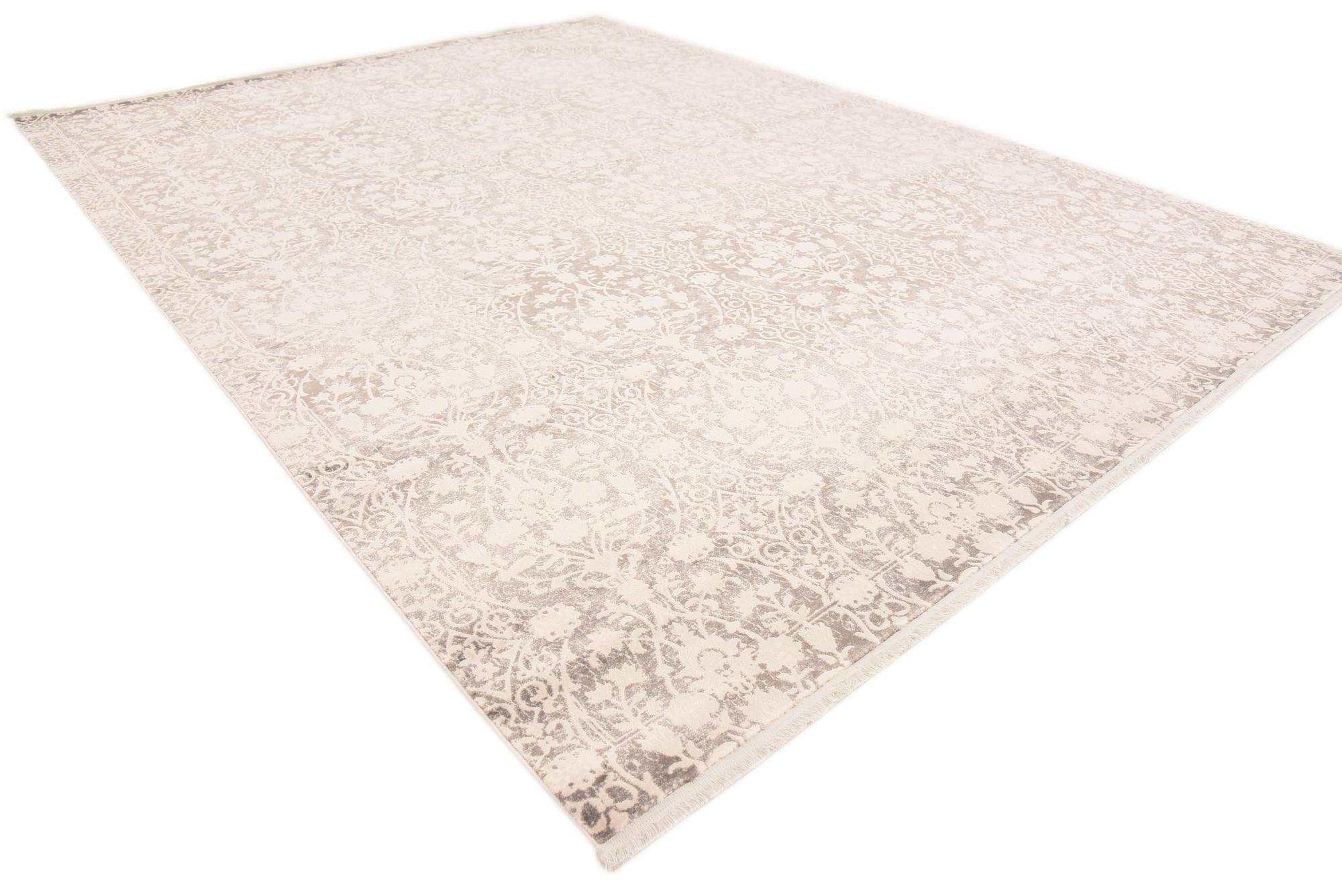Light Gray 10' x 13' Modern Classical Rug | Rugs.com