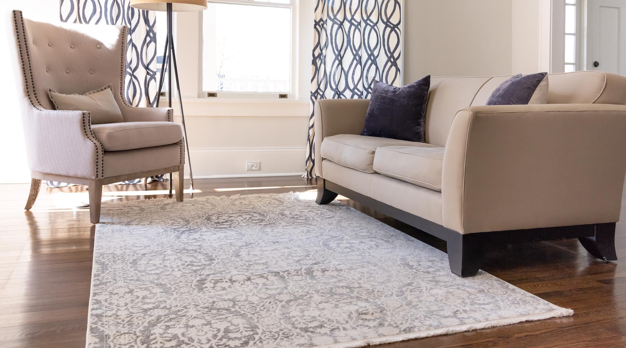 Light Gray 10' x 13' Modern Classical Rug | Rugs.com