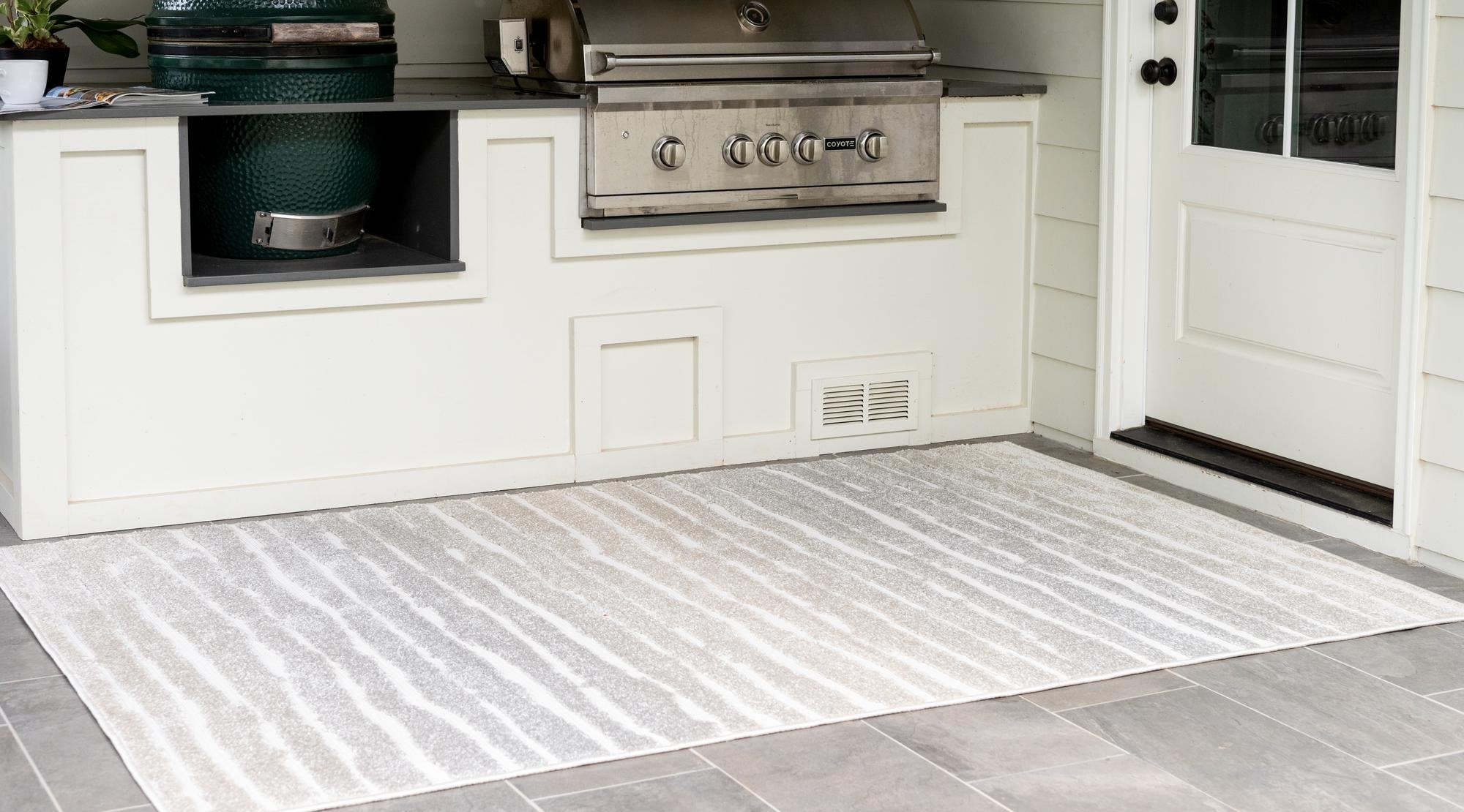 Light Gray 8' x 10' Sabrina Soto Ola Indoor / Outdoor Rug | Rugs.com