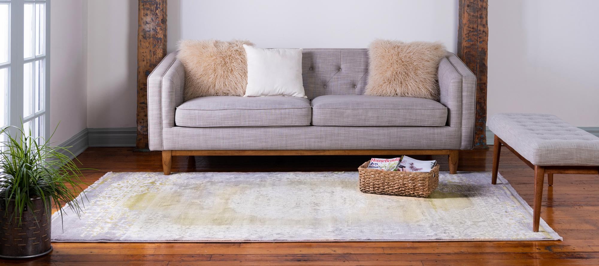 Light Green 8' x 10' Modern Classical Rug | Rugs.com