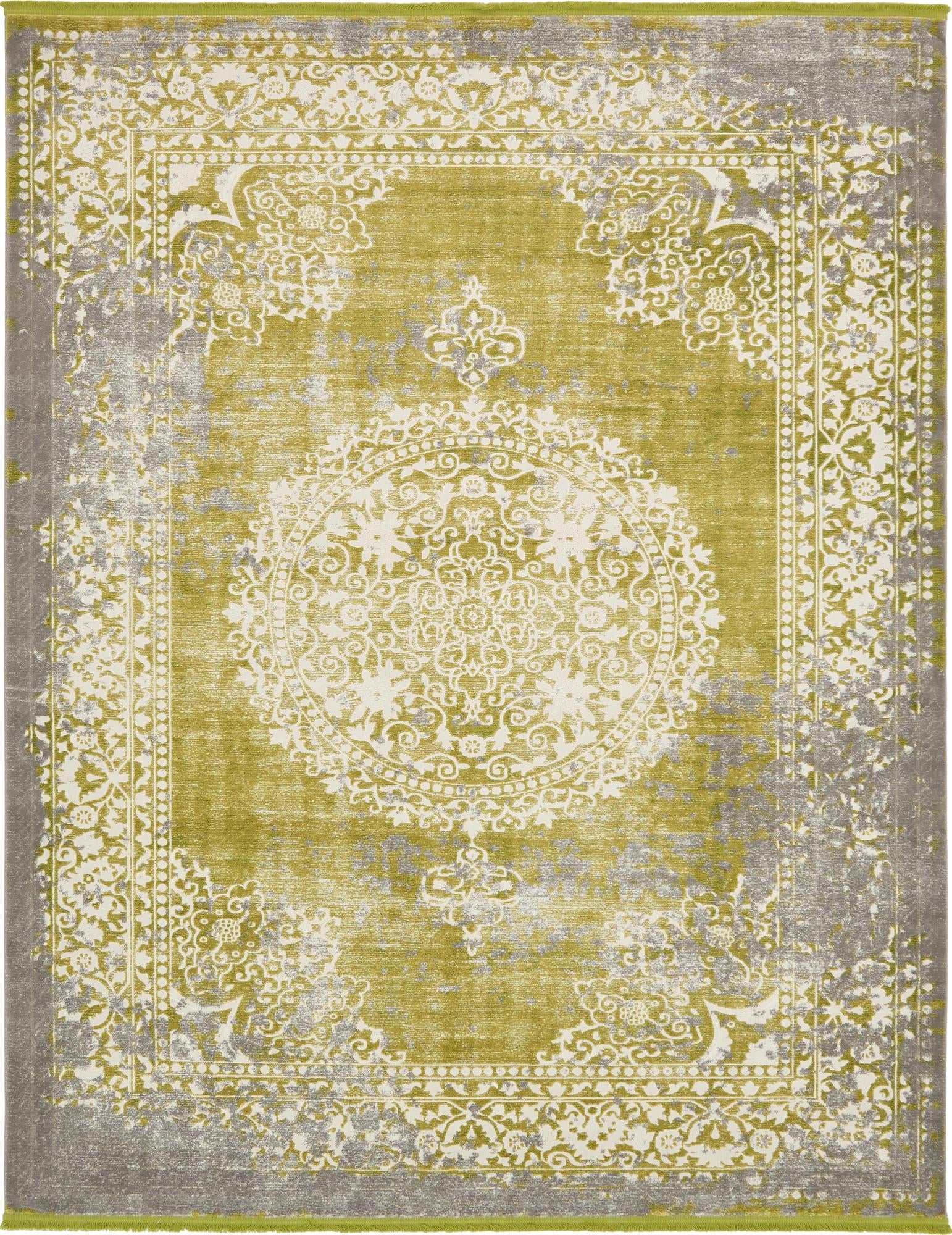 Light Green 8' x 10' Modern Classical Rug | Rugs.com