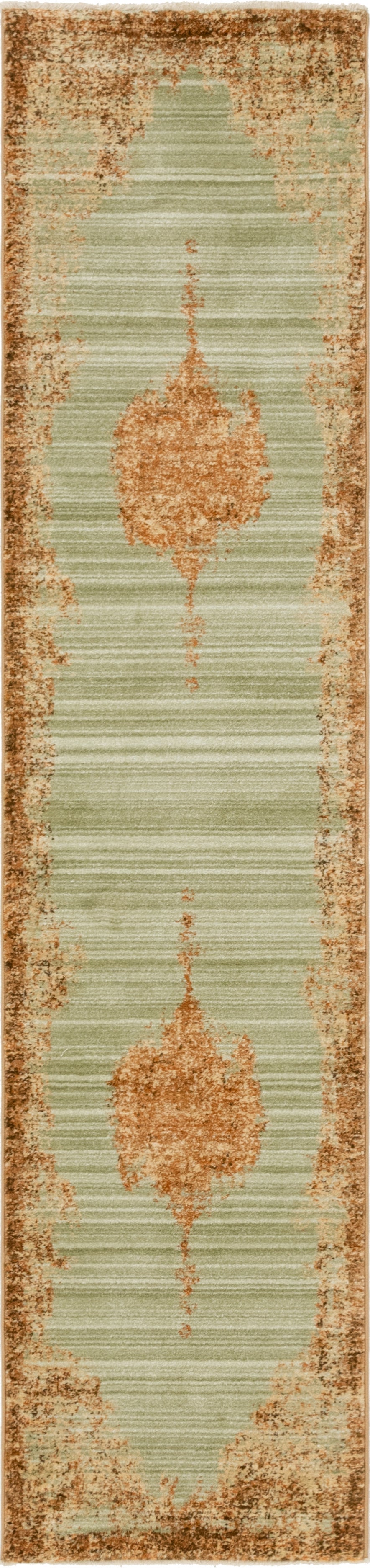 Light Green 2' 2 x 9' 10 Charlestown Runner Rug | Rugs.com