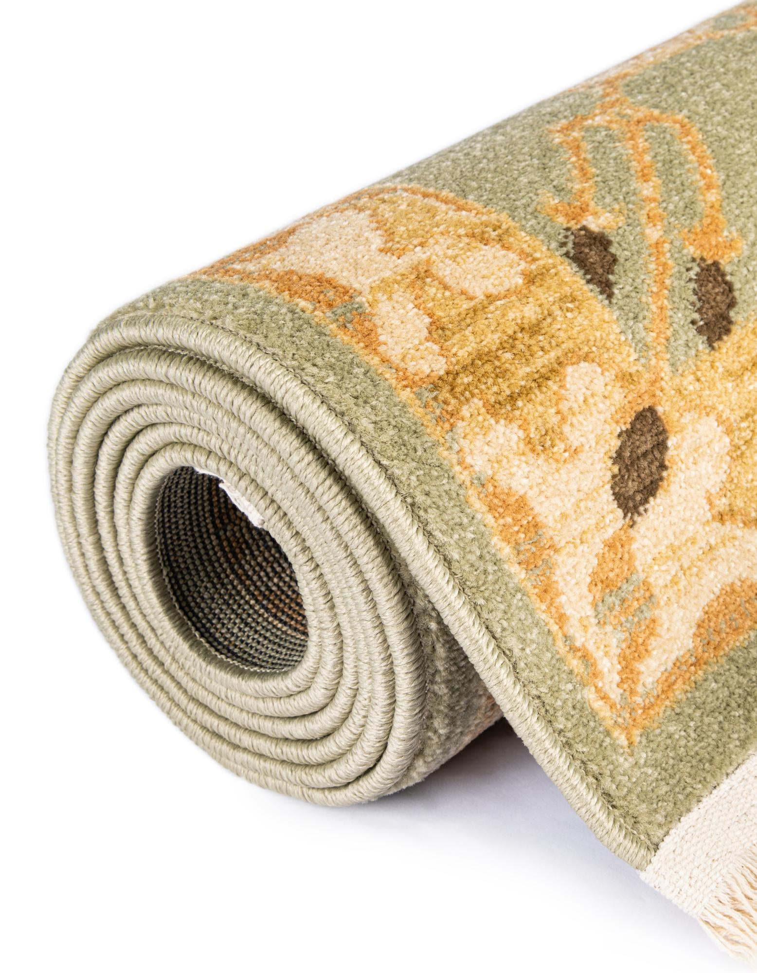 Light Green 2' 7 x 10' Chelsea Runner Rug | Rugs.com