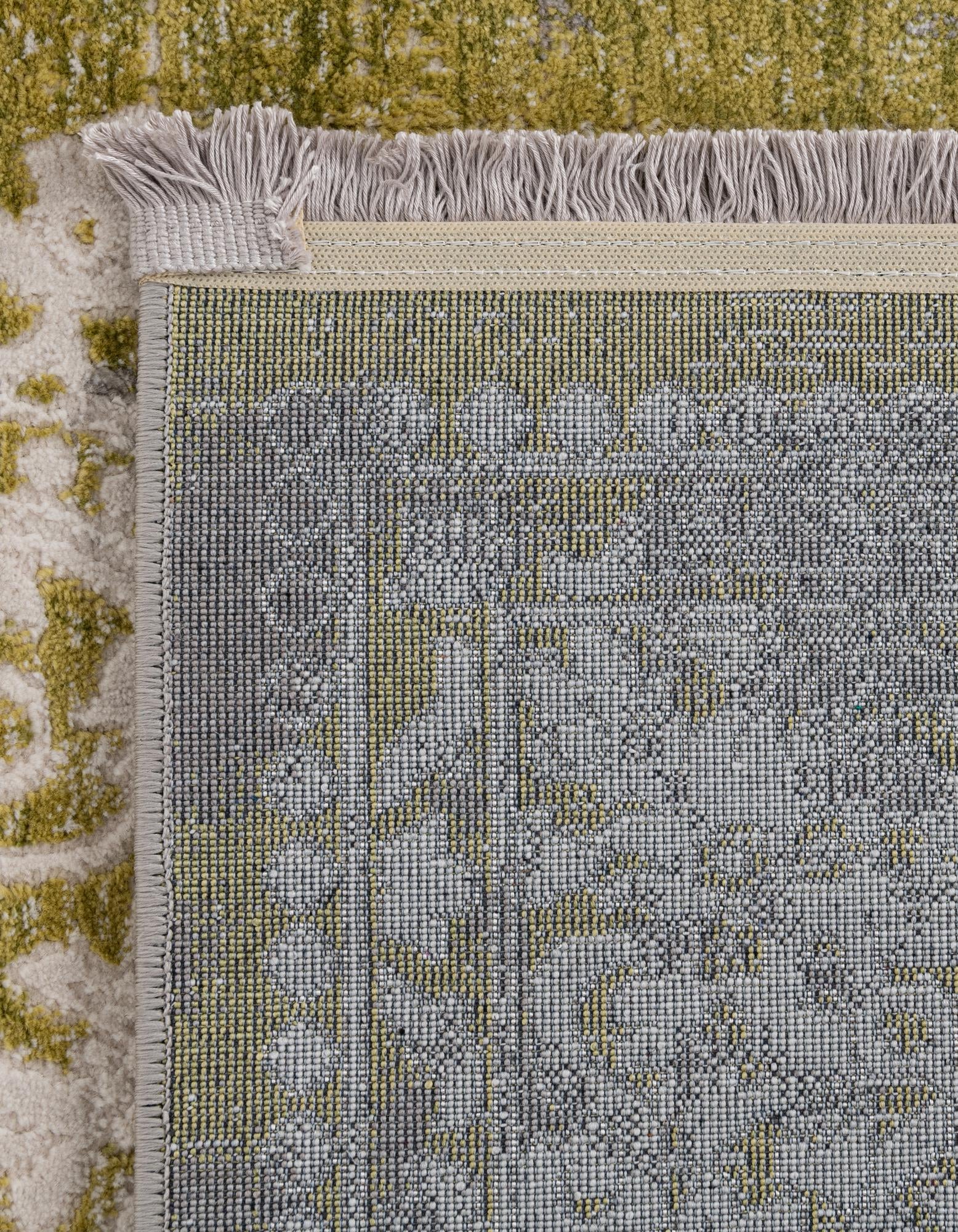 Light Green 8' x 8' Modern Classical Square Rug | Rugs.com