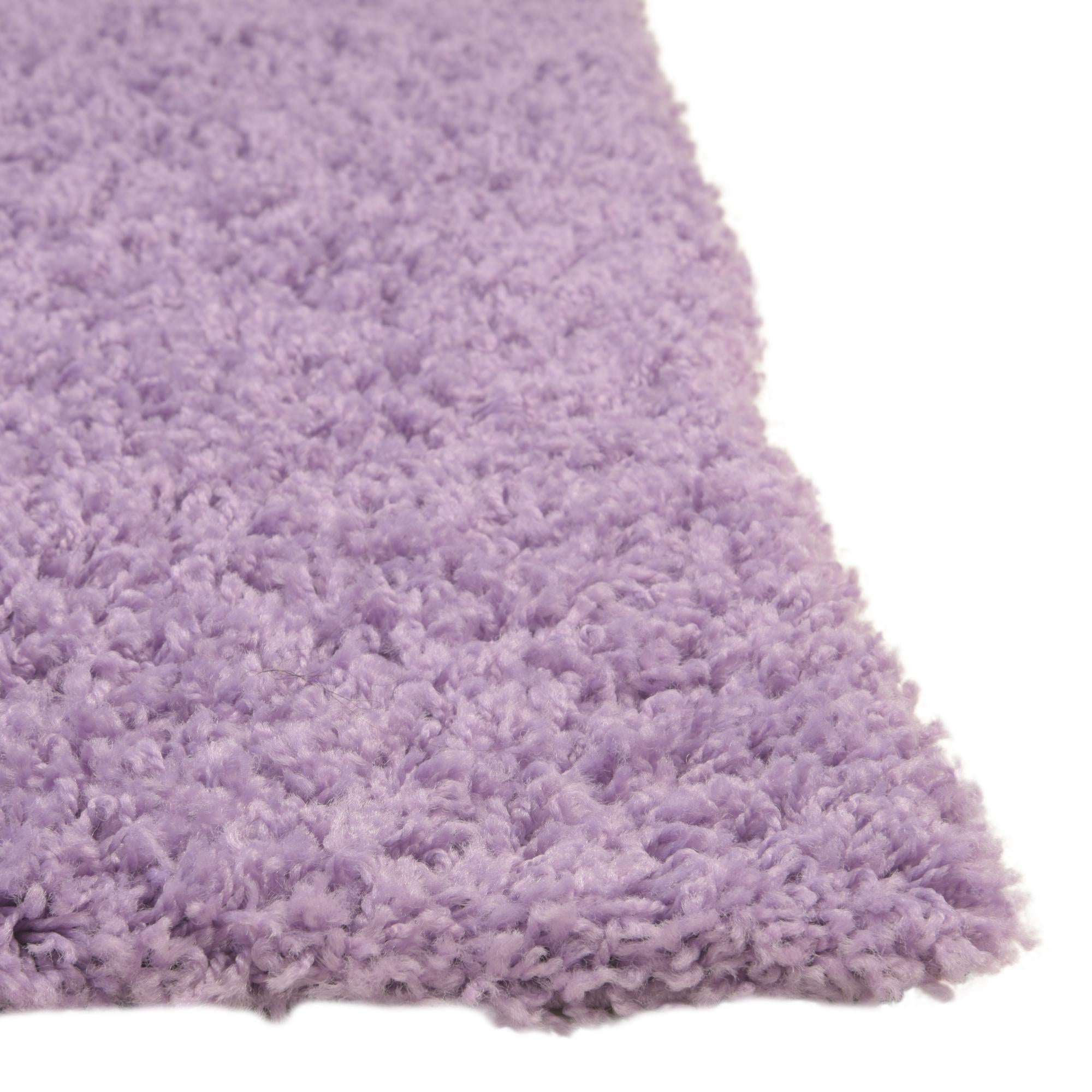 Lilac 5' x 8' Solid Shag Rug | Rugs.com