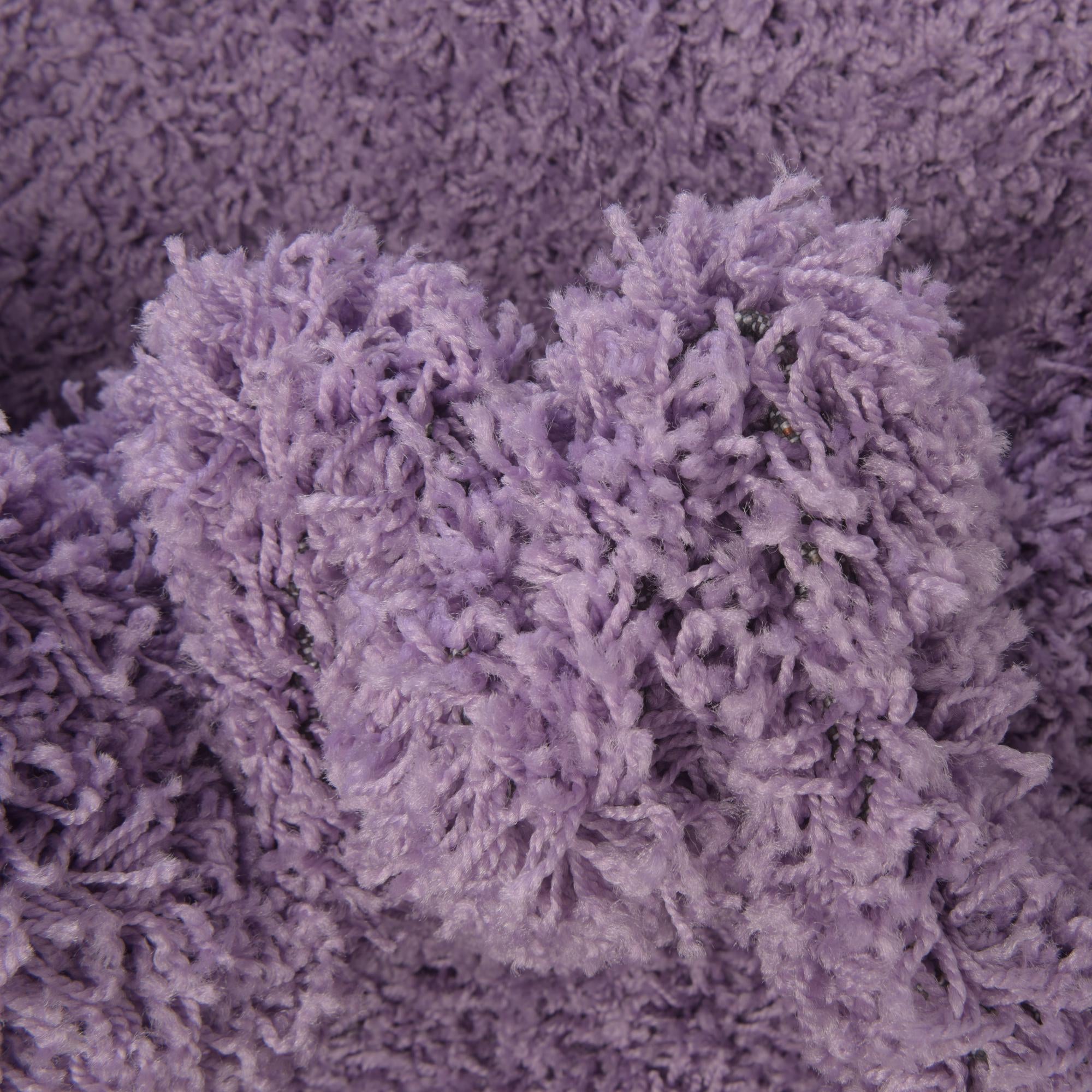 Lilac 5' x 8' Solid Shag Rug | Rugs.com
