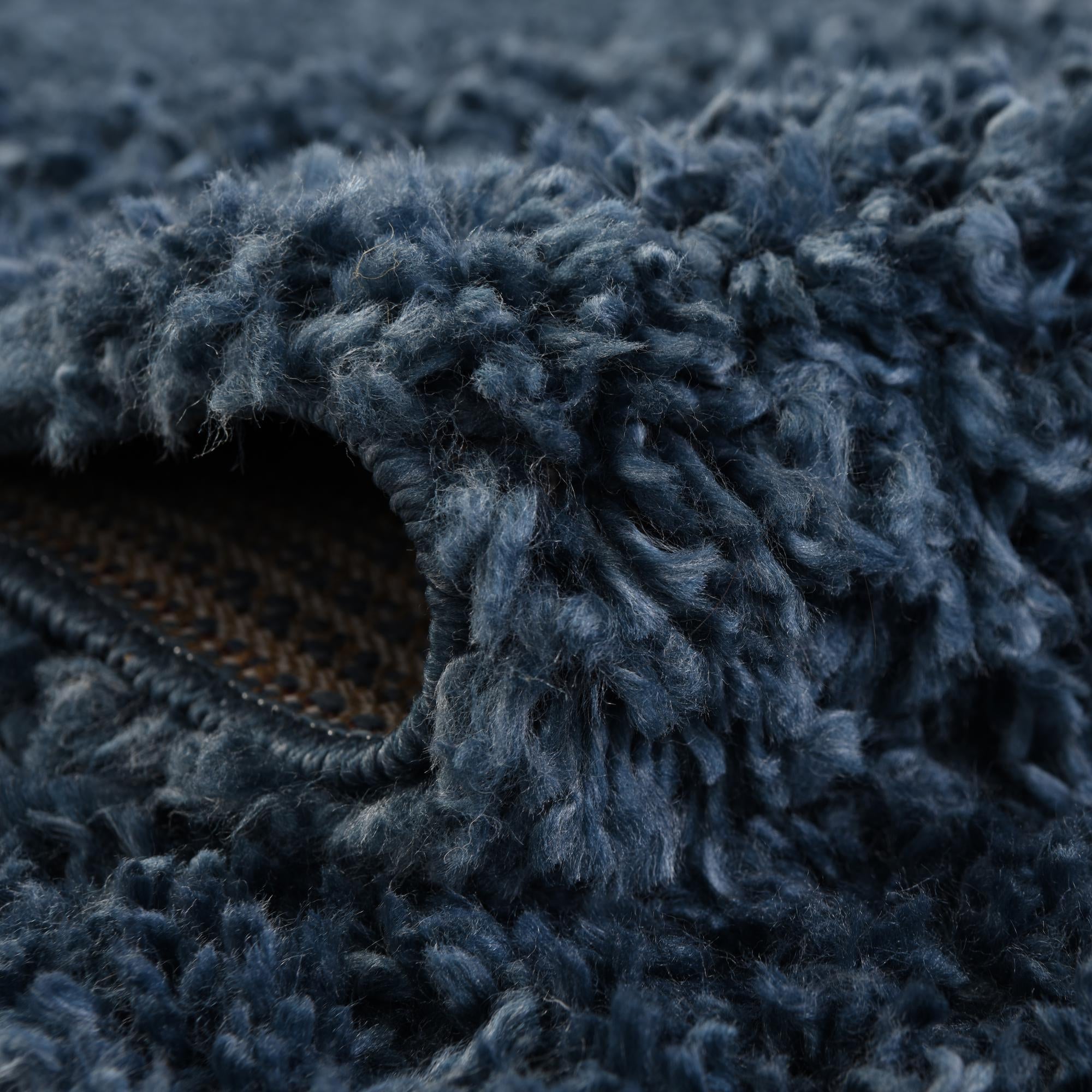 Marine Blue 2' 7 x 13' Zermatt Shag Runner Rug | Rugs.com