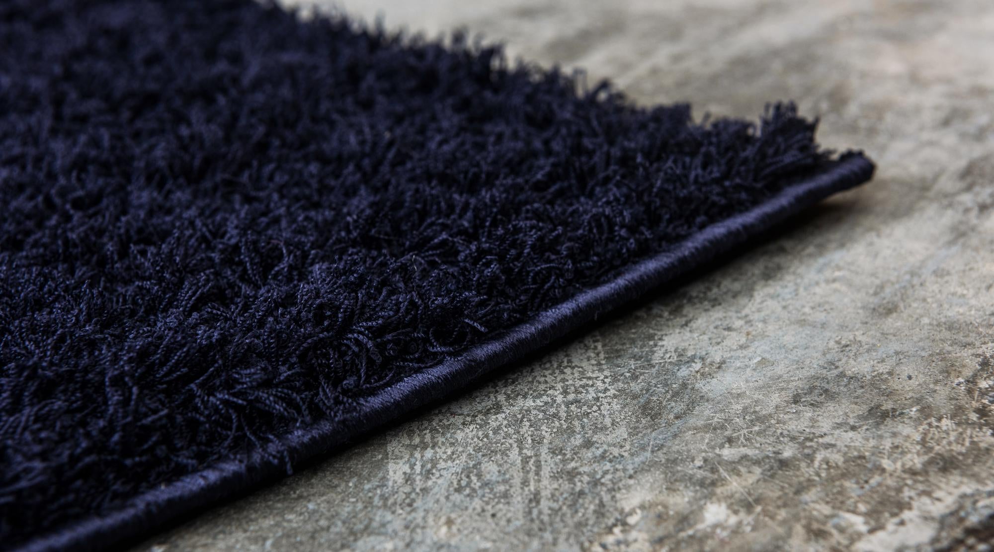 Midnight Blue 4' x 6' Solid Shag Rug | Rugs.com