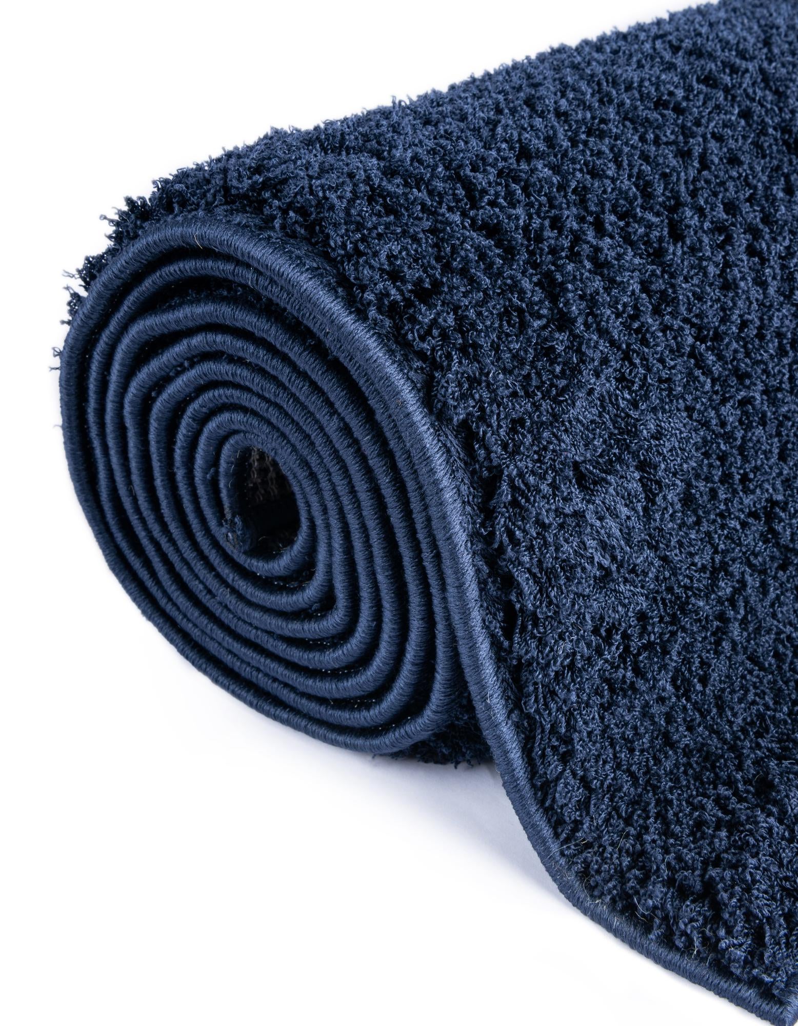 Midnight Blue 4' x 6' Solid Shag Rug | Rugs.com
