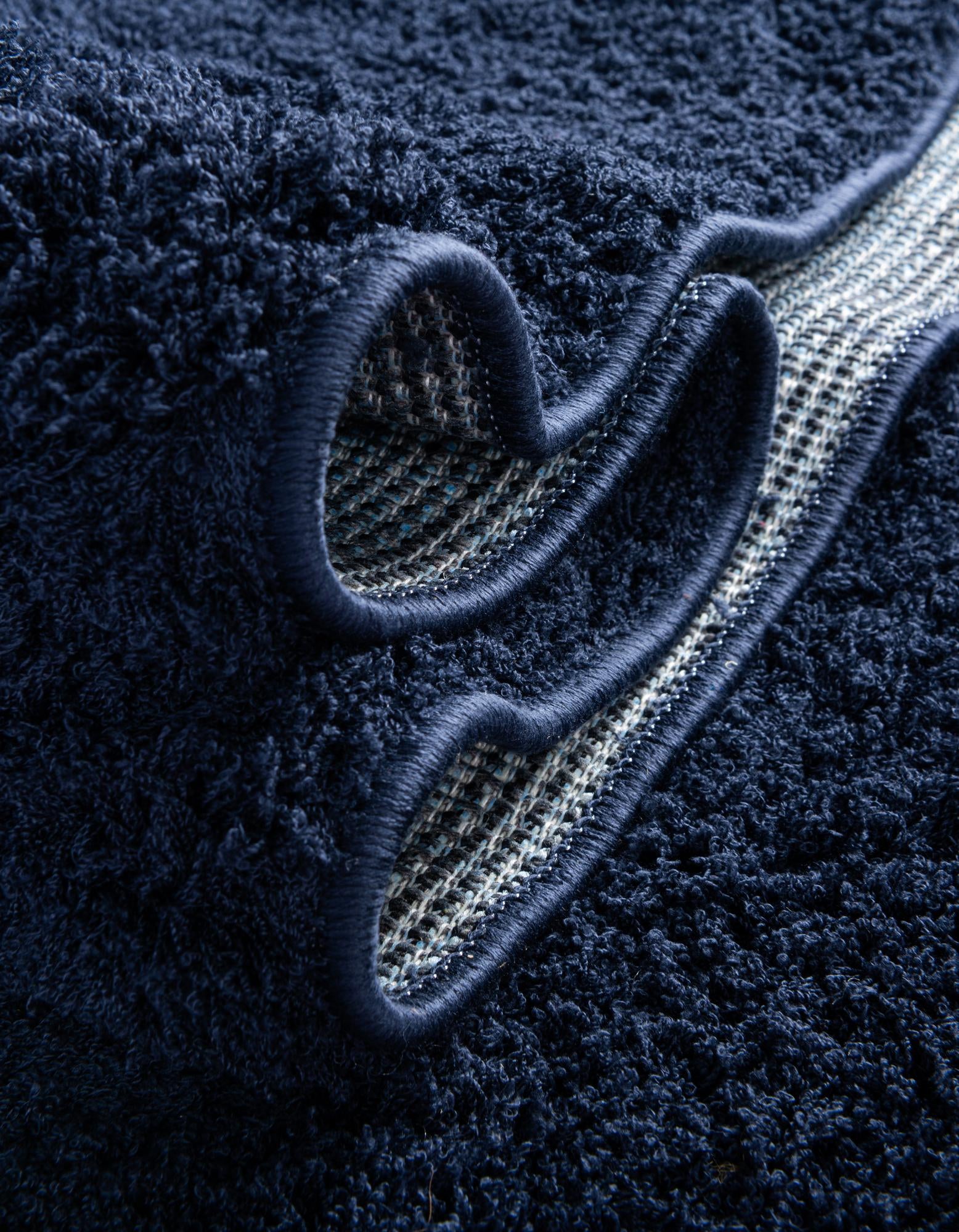 Midnight Blue 4' x 6' Solid Shag Rug | Rugs.com