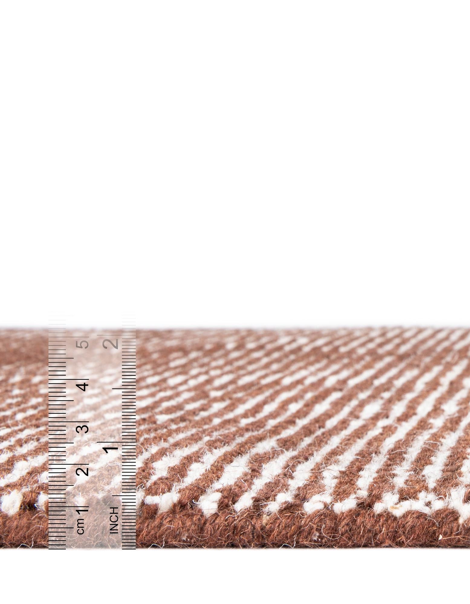 Mocha Brown 6' 1 x 9' Hand Woven Jill Zarin English Manor Wool Rug ...