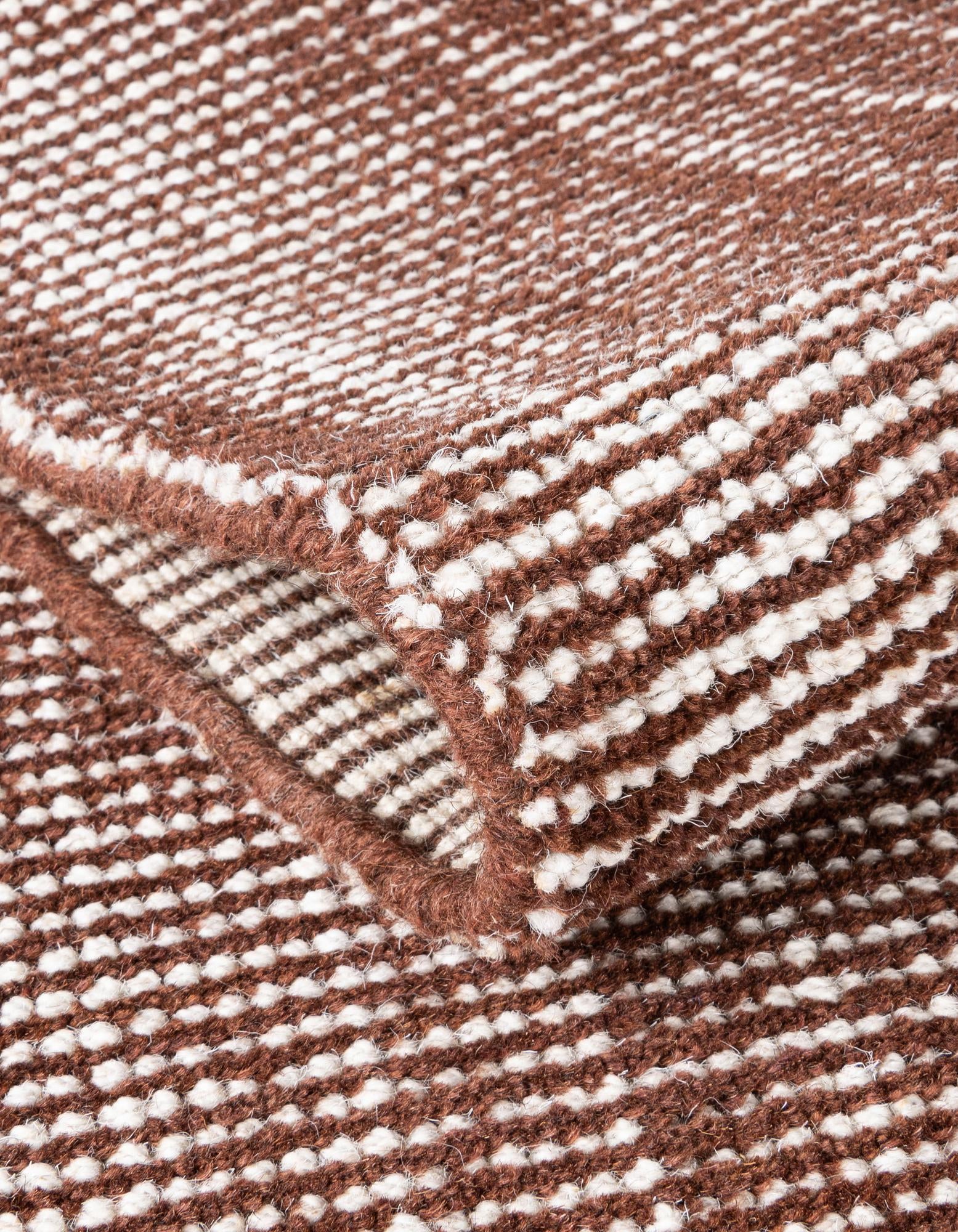 Mocha Brown 2' x 8' Hand Woven Jill Zarin English Manor Wool Runner Rug ...