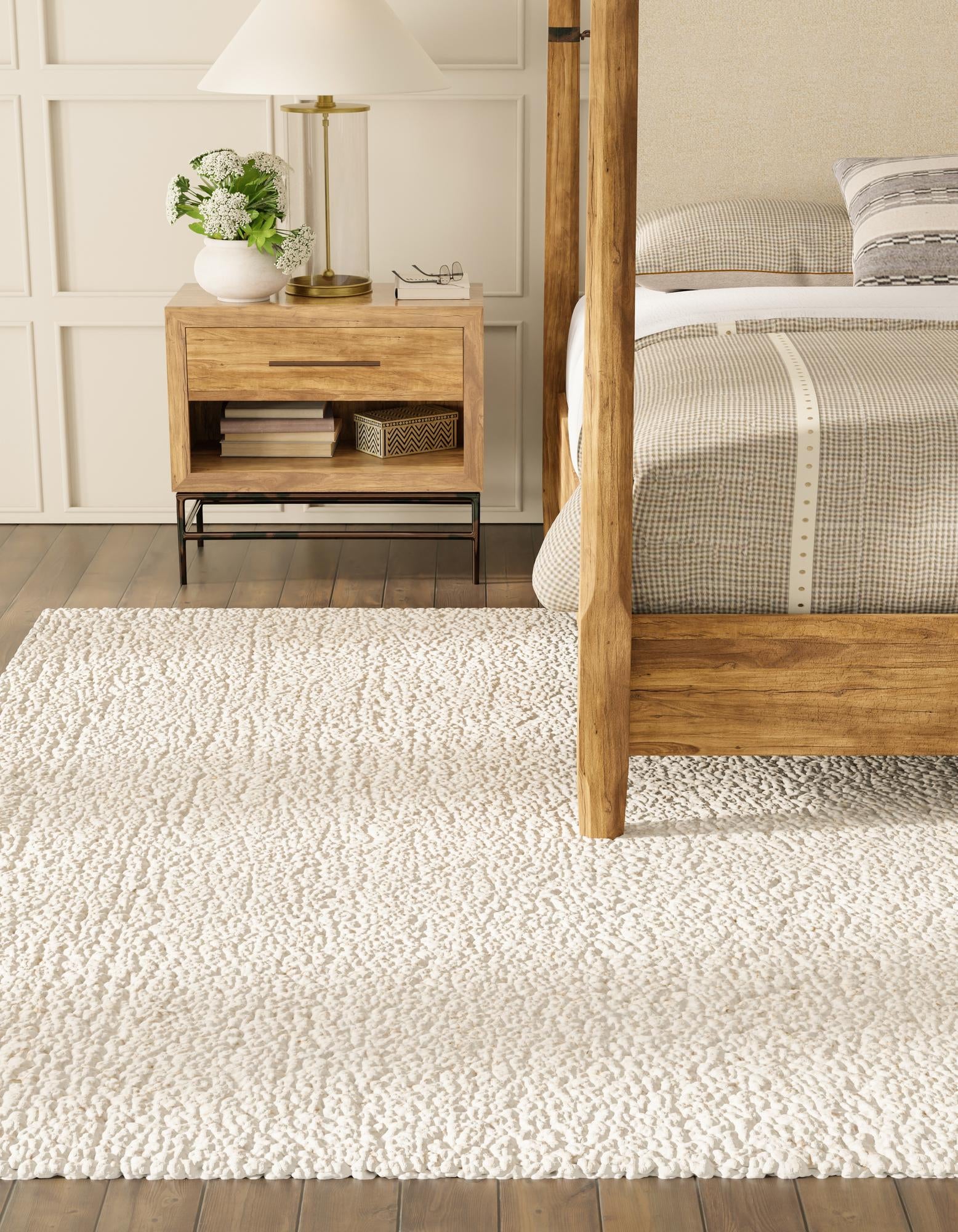 Moroccan Ivory Custom Moroccan Ivory Hand Woven Haka Deluxe Shag Rug ...