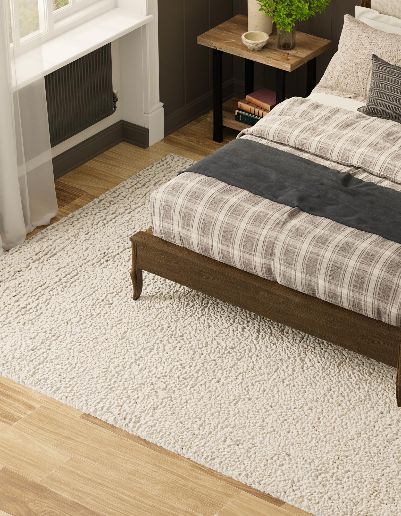 Moroccan Ivory Custom Moroccan Ivory Hand Woven Haka Deluxe Shag Rug ...