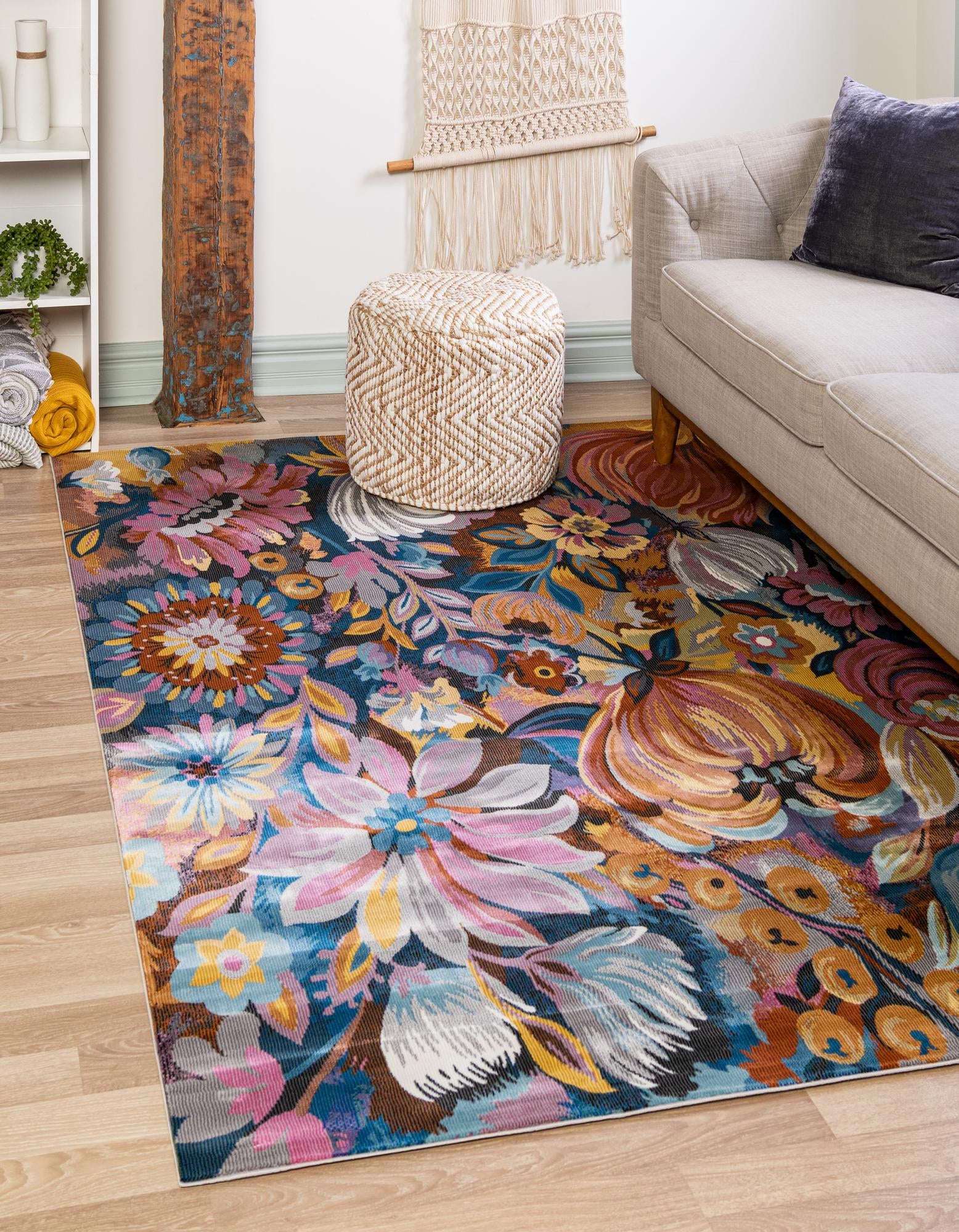 Multicolor 5' 3 x 7' 10 Blossom Rug | Rugs.com