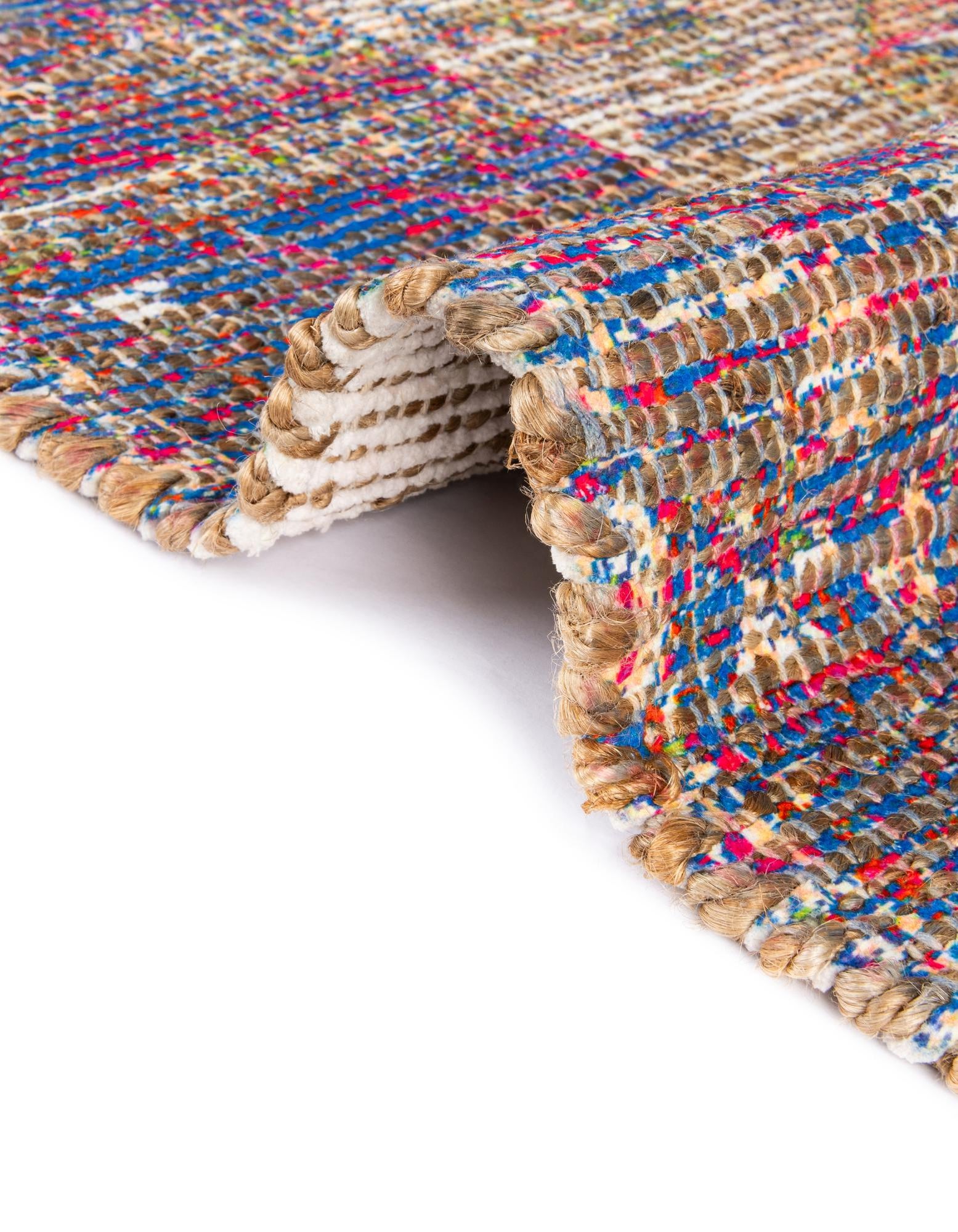 Multicolor 6' 1 x 9' Hand Woven Chenille Jute Rug | Rugs.com