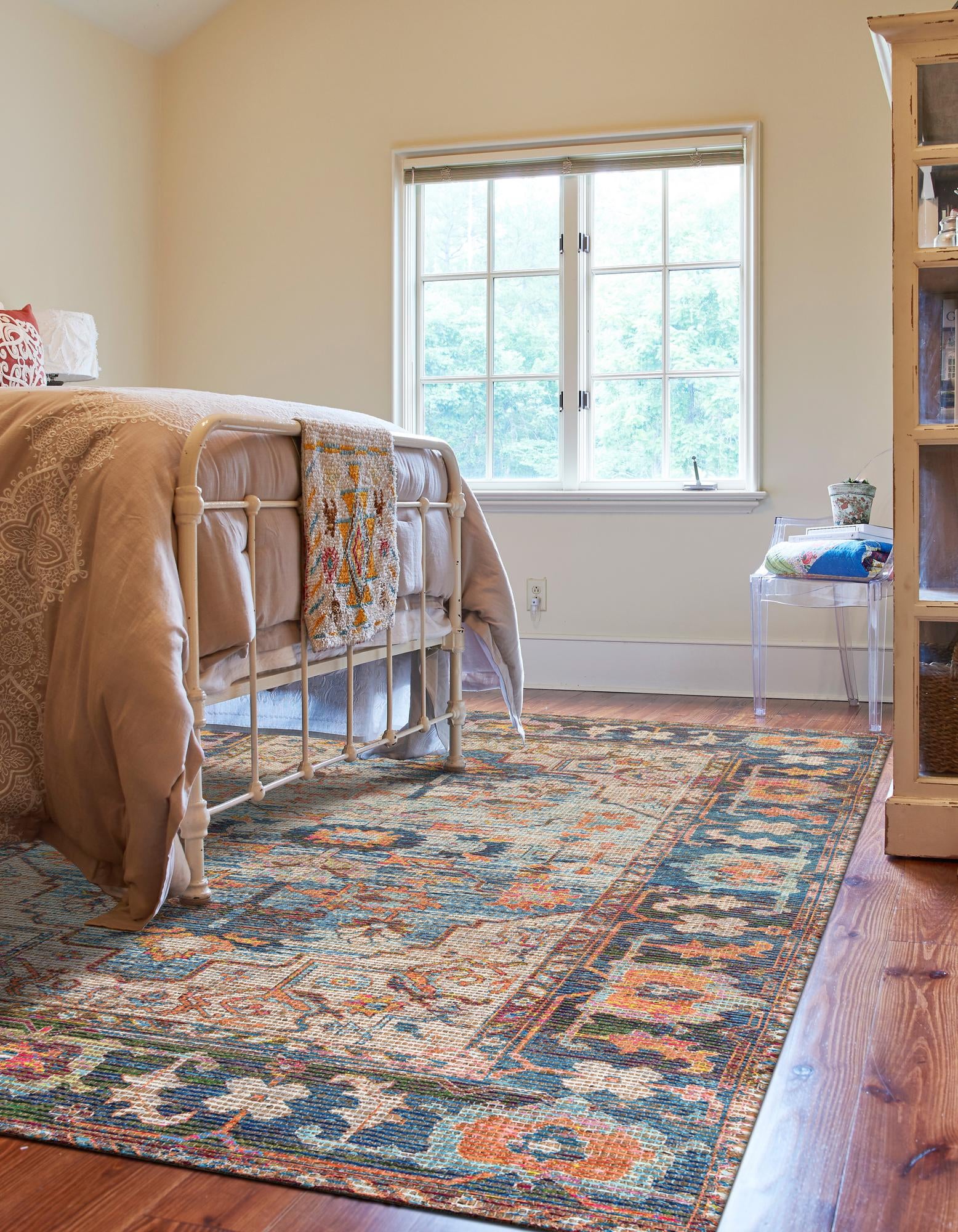 Multicolor 5' 1 x 8' Hand Woven Chenille Jute Rug | Rugs.com