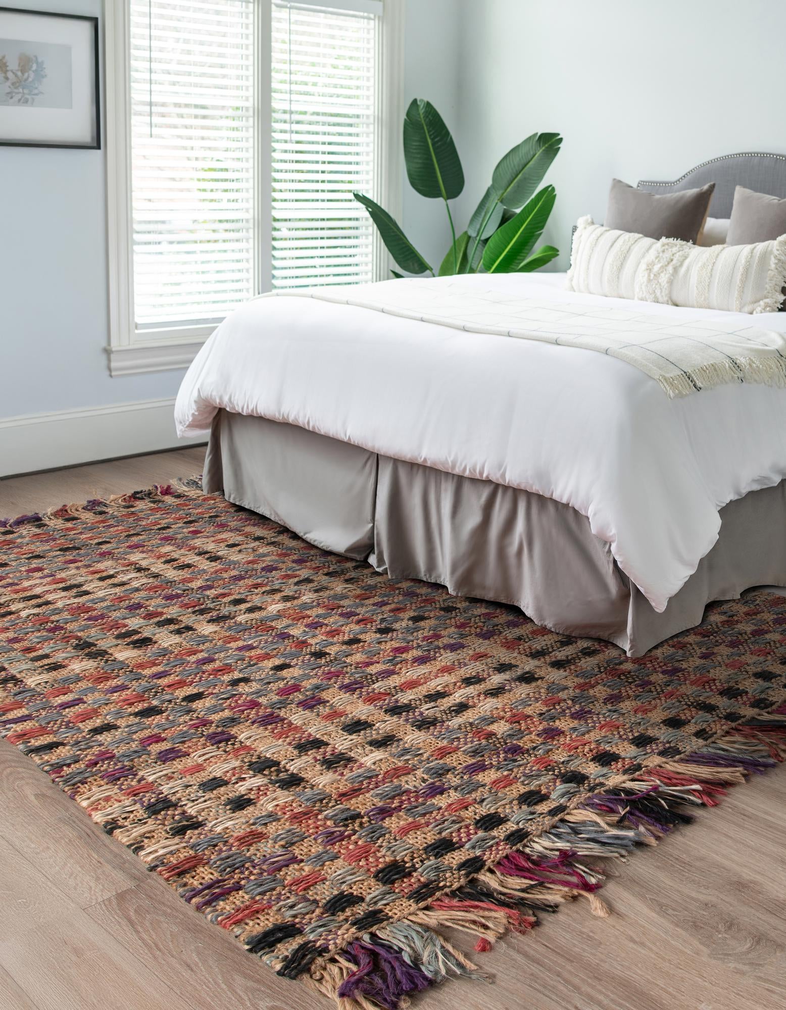 Multicolor 7' 10 x 10' Hand Woven Chunky Jute Rug | Rugs.com