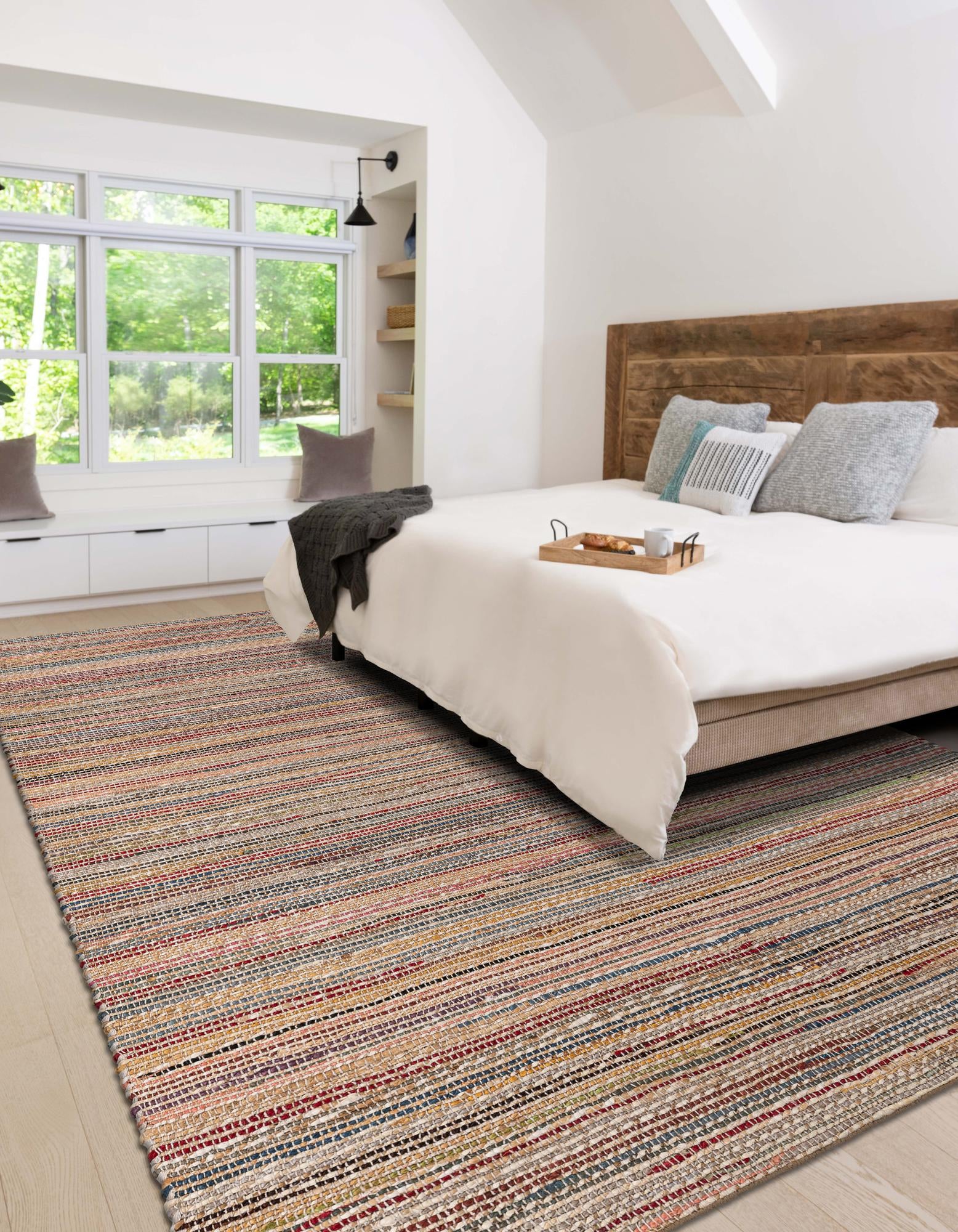 Multicolor 7' 10 x 10' Hand Woven Chunky Jute Rug | Rugs.com