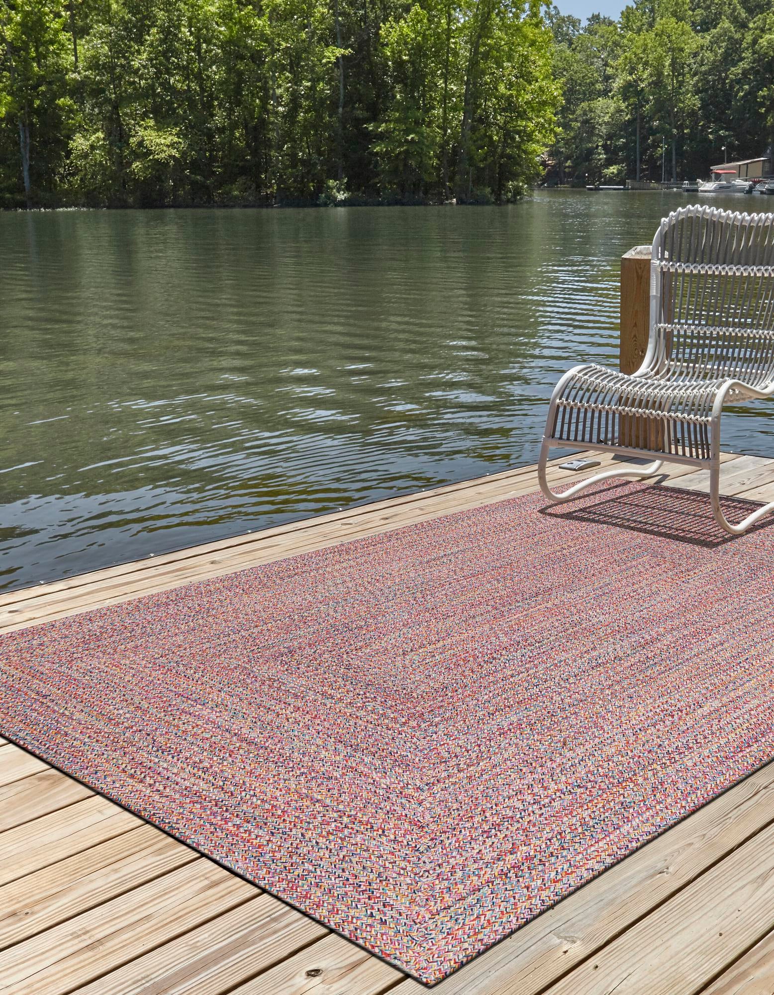 Multicolor 7' 10 x 10' Hand Woven Eco Verse Indoor Washable Indoor ...