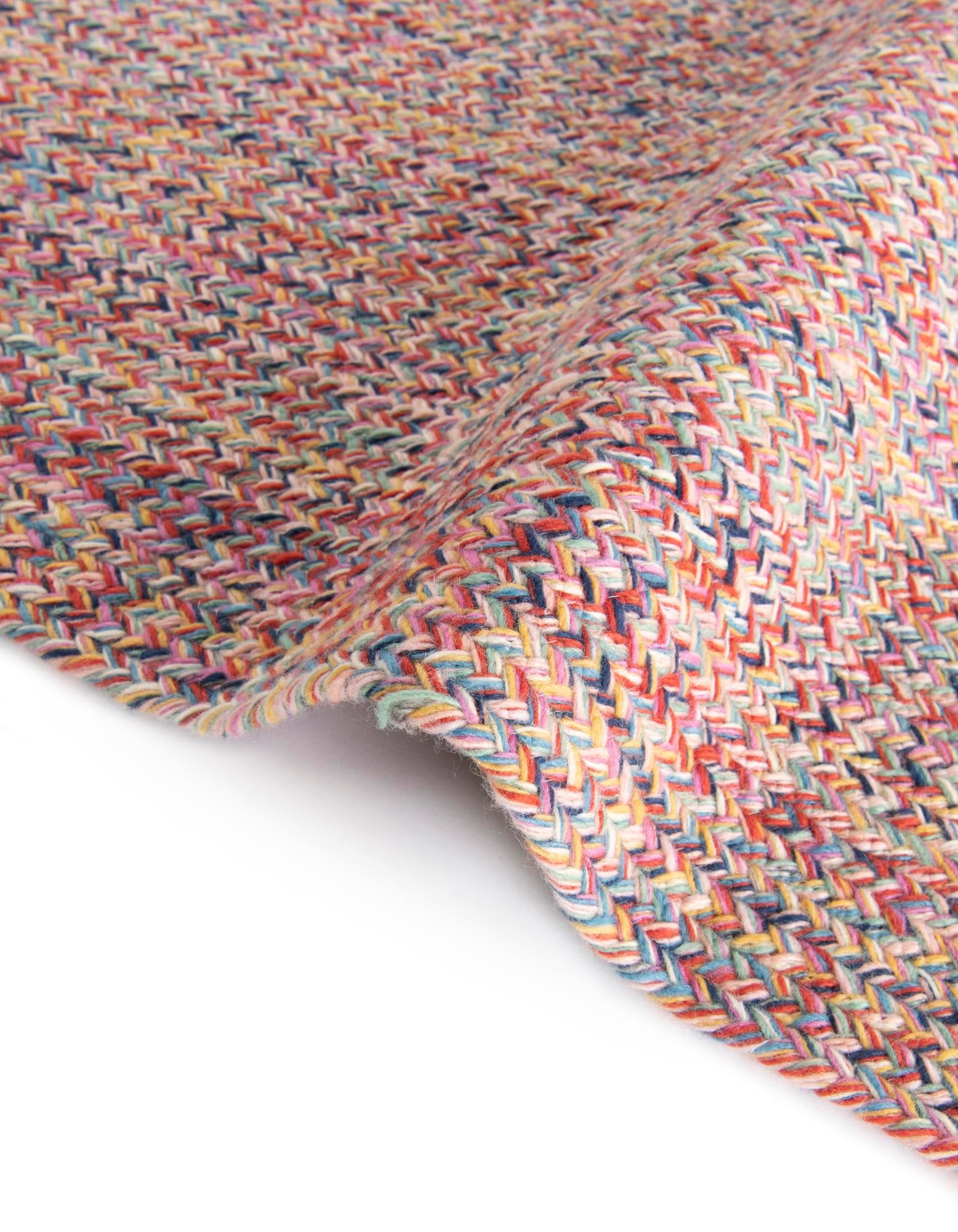 Multicolor 7' 10 x 10' Hand Woven Eco Verse Indoor Washable Indoor ...