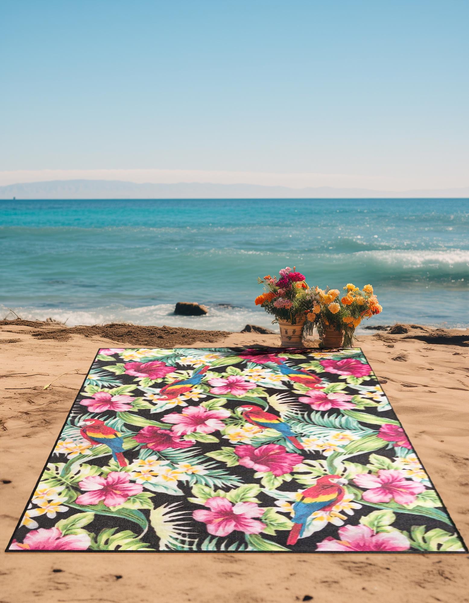 Multicolor 7' 10 x 10' Jill Zarin Caribbean Indoor / Outdoor Rug | Rugs.com