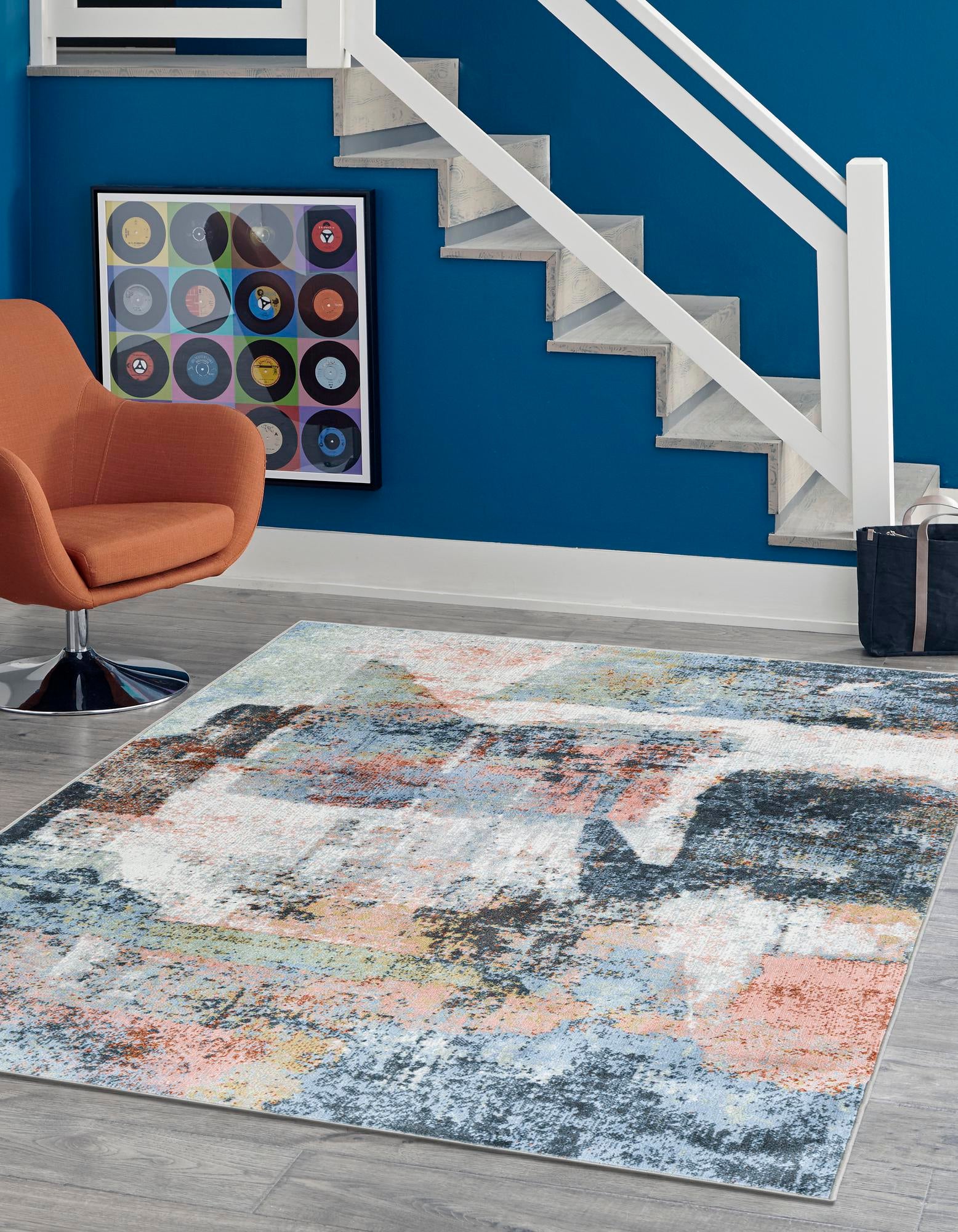 Multicolor 9' x 12' Kamala Washable Rug | Rugs.com