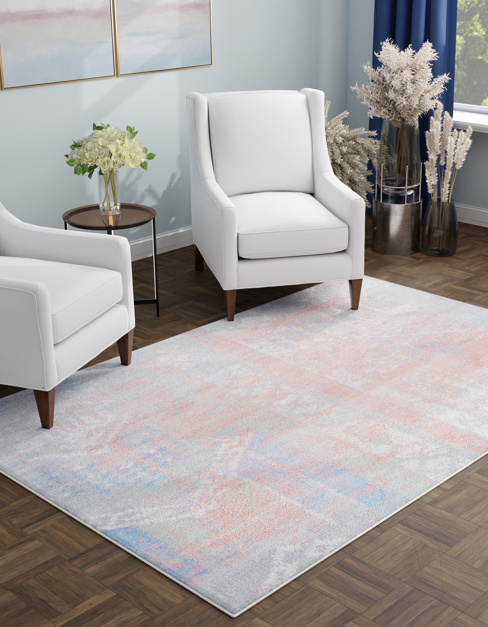 Multicolor 4' x 6' Kamala Washable Rug | Rugs.com