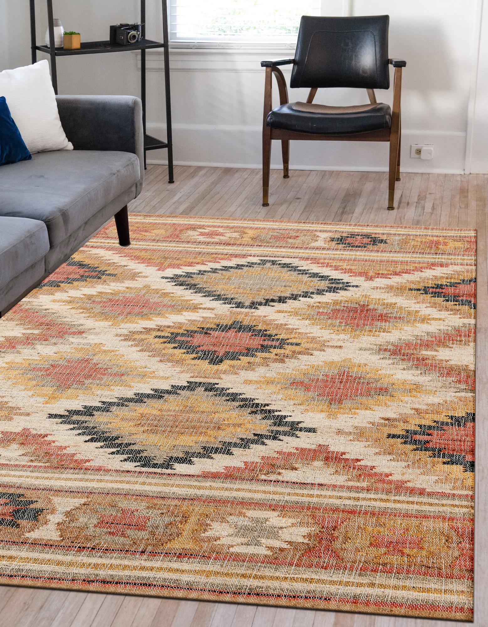 Multicolor 2' x 3' 1 Hand Woven Kilim Jute Rug | Rugs.com