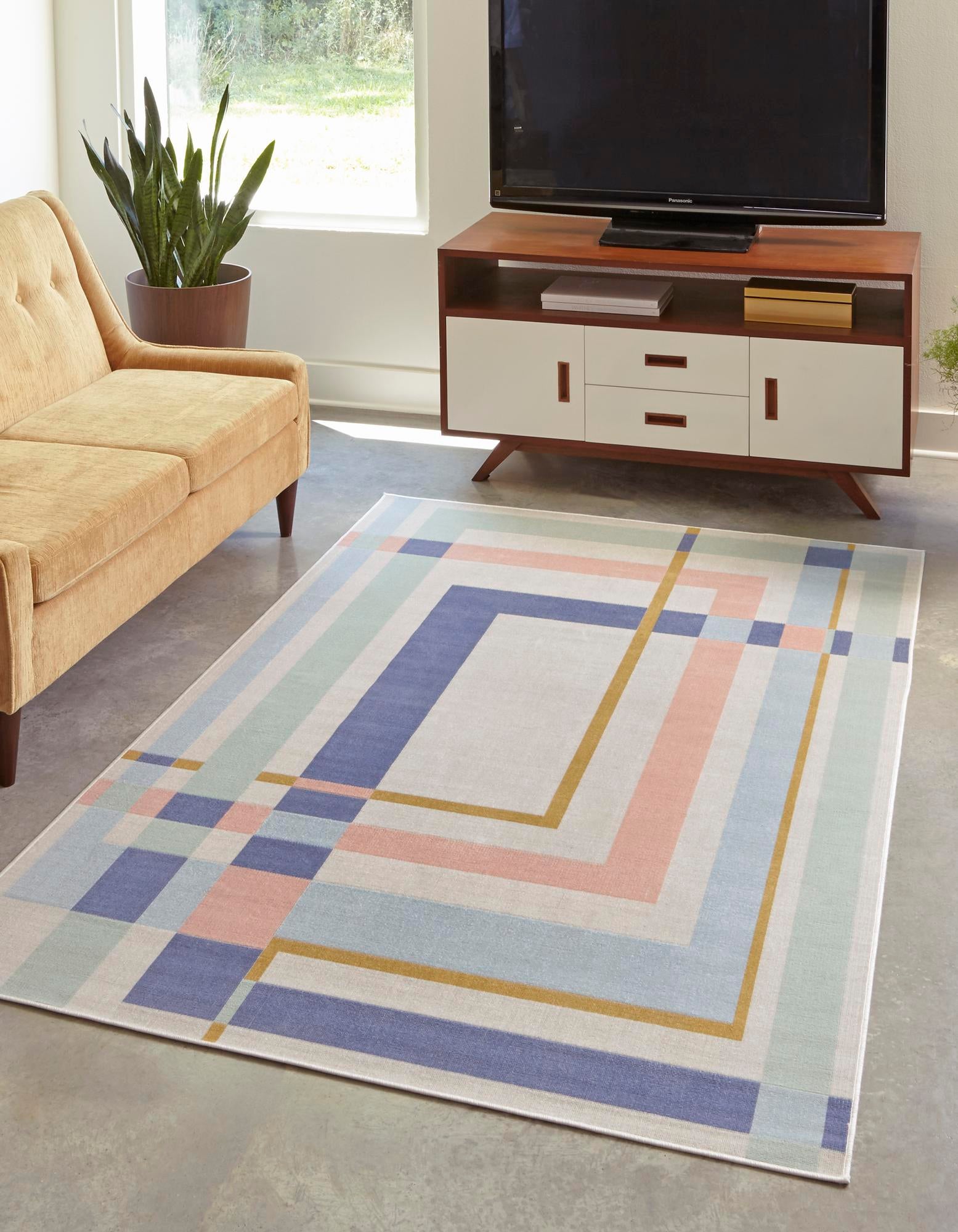 Multicolor 7' 10 x 10' Lotus Rug | Rugs.com