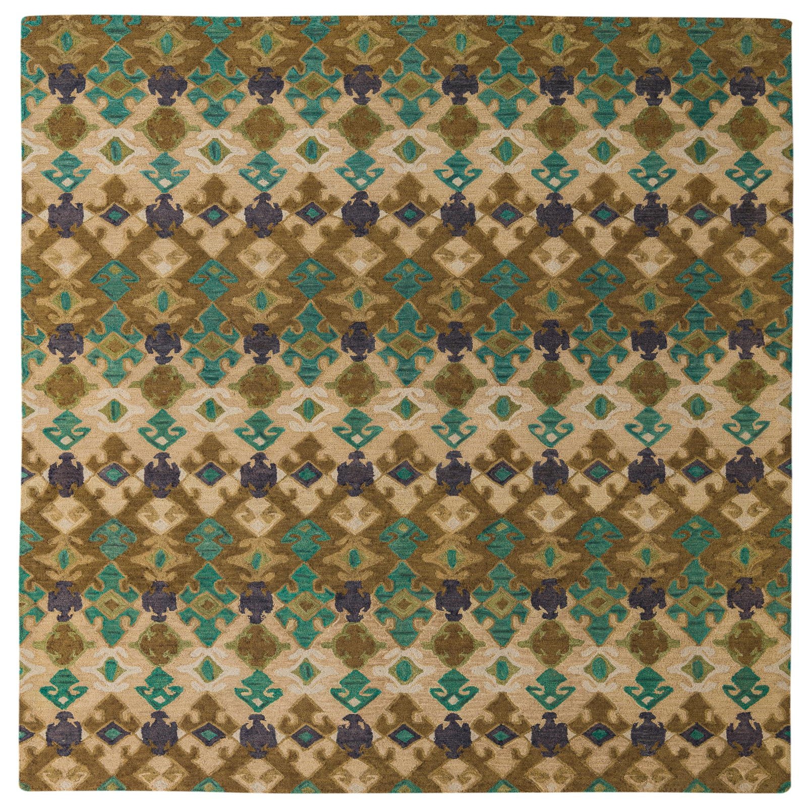 Multicolor 8' x 9' 10 Luna Wool Rug | Rugs.com