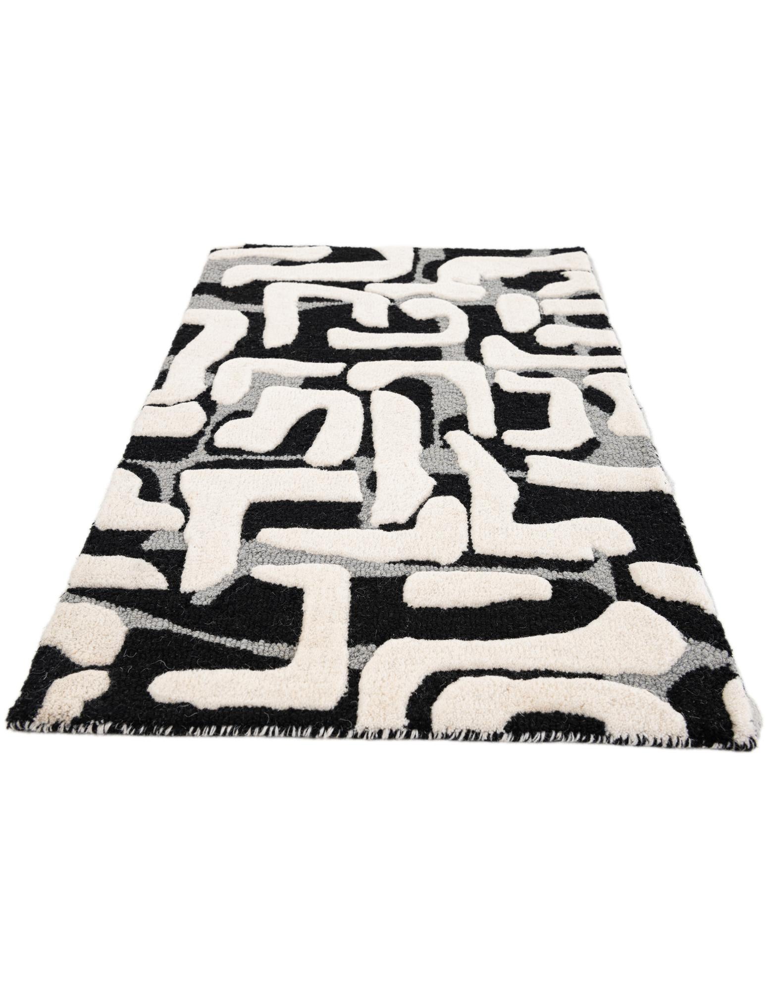 Multicolor 2' x 3' Luna Wool Rug | Rugs.com