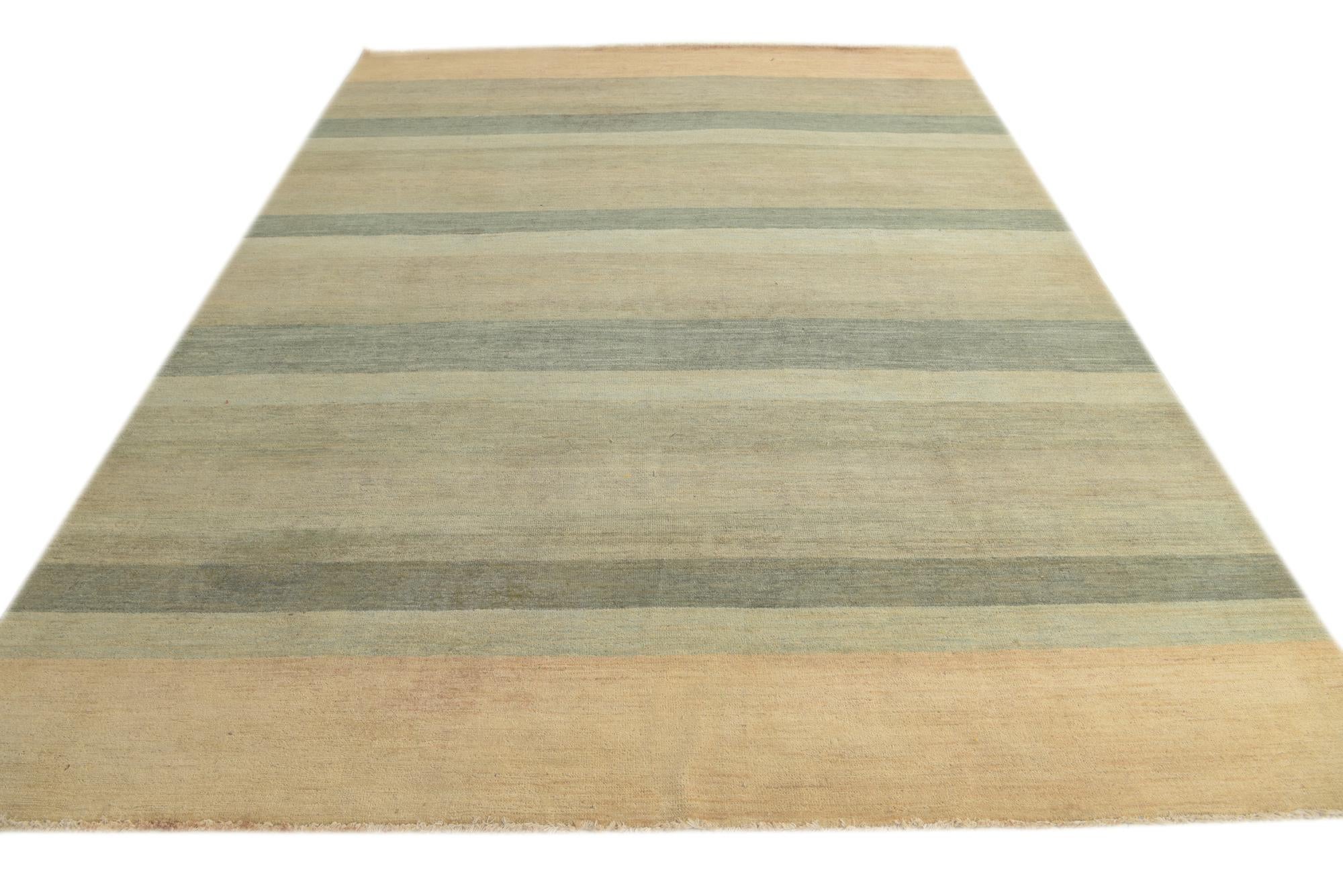 Multicolor 8' 5 x 11' 4 Hand Knotted Modern Ziegler Rug | Rugs.com