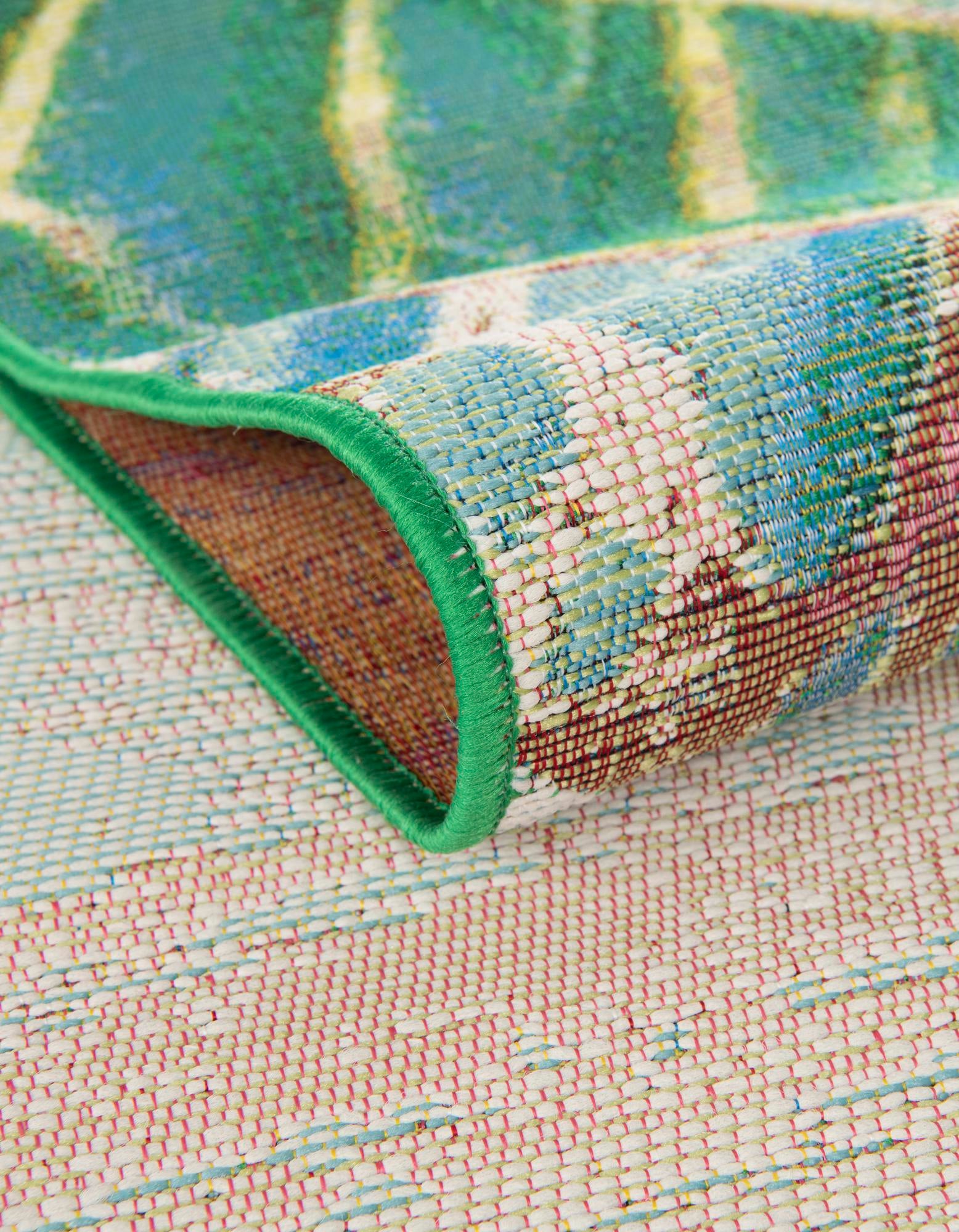 Multicolor 5' 3 x 8' Botanical Indoor / Outdoor Rug | Rugs.com